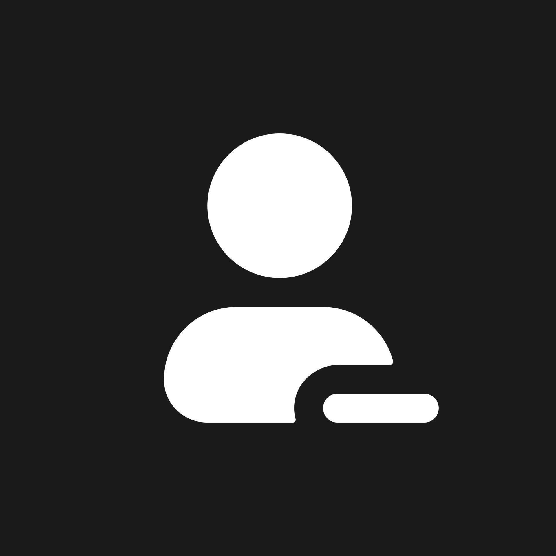 Remove Contact Dark Mode Glyph Ui Icon Delete Unwanted User Address Book User Interface