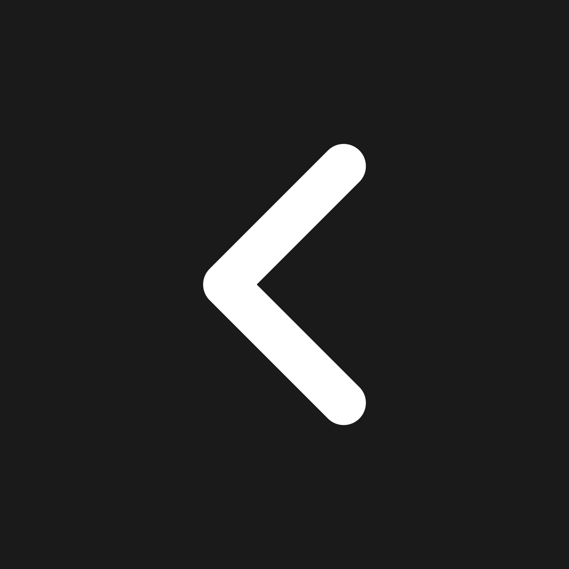 Left Arrow Dark Mode Glyph Ui Icon Navigation Direction Pointing Sign User Interface Design