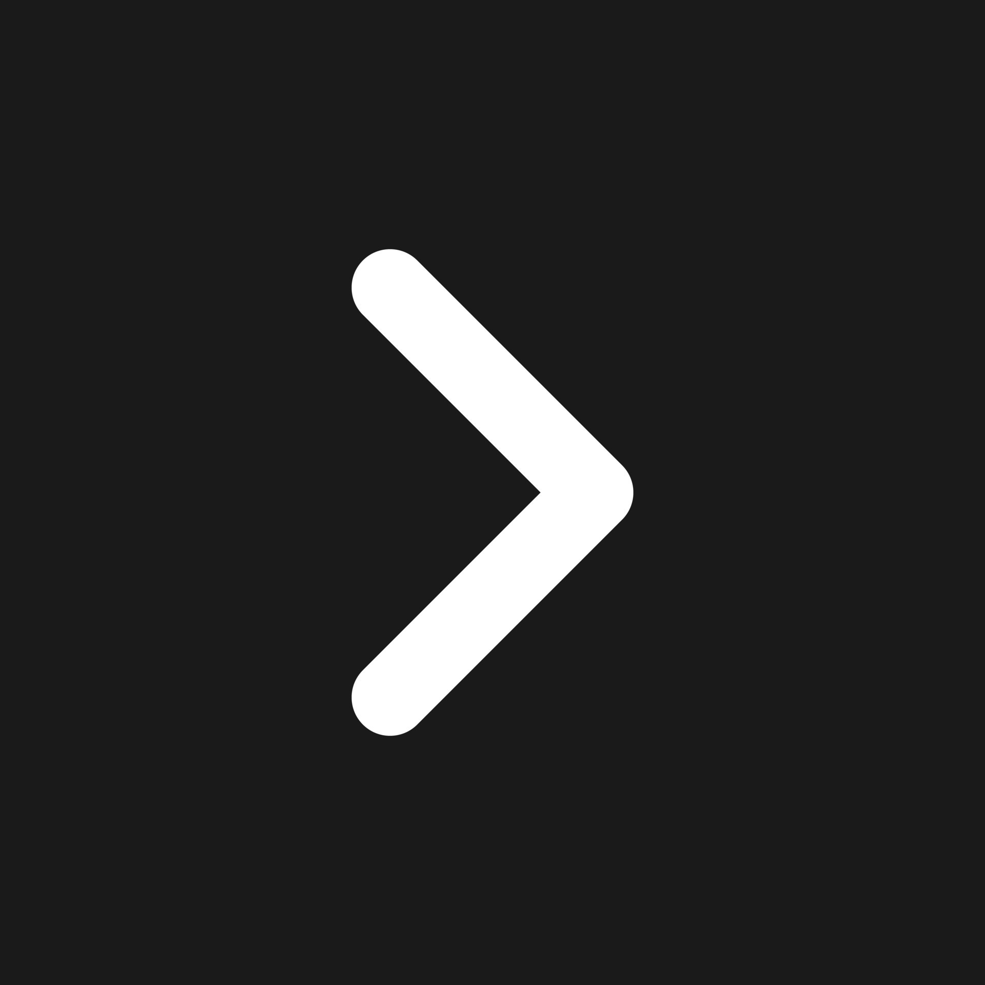 Right Arrow Dark Mode Glyph Ui Icon Navigation Direction Angle Bracket User Interface Design