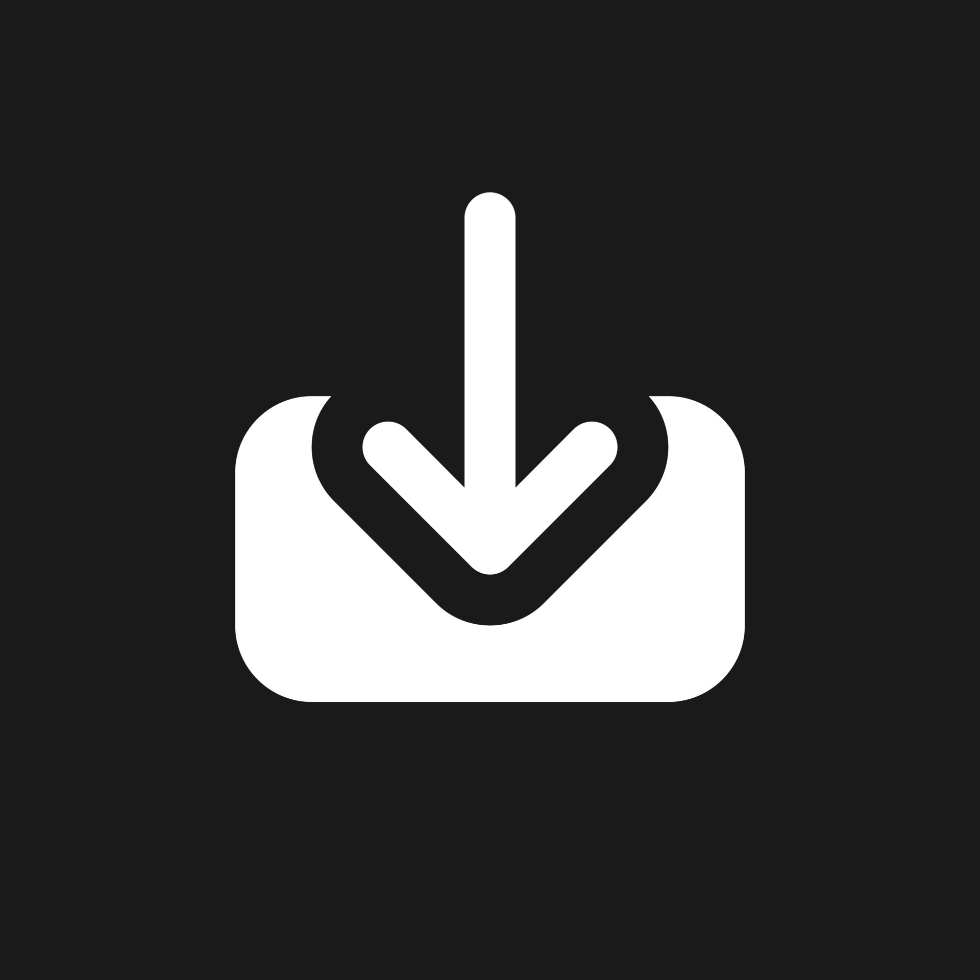 Download file dark mode glyph ui icon. Uploading process. Transfer data. User interface design ...