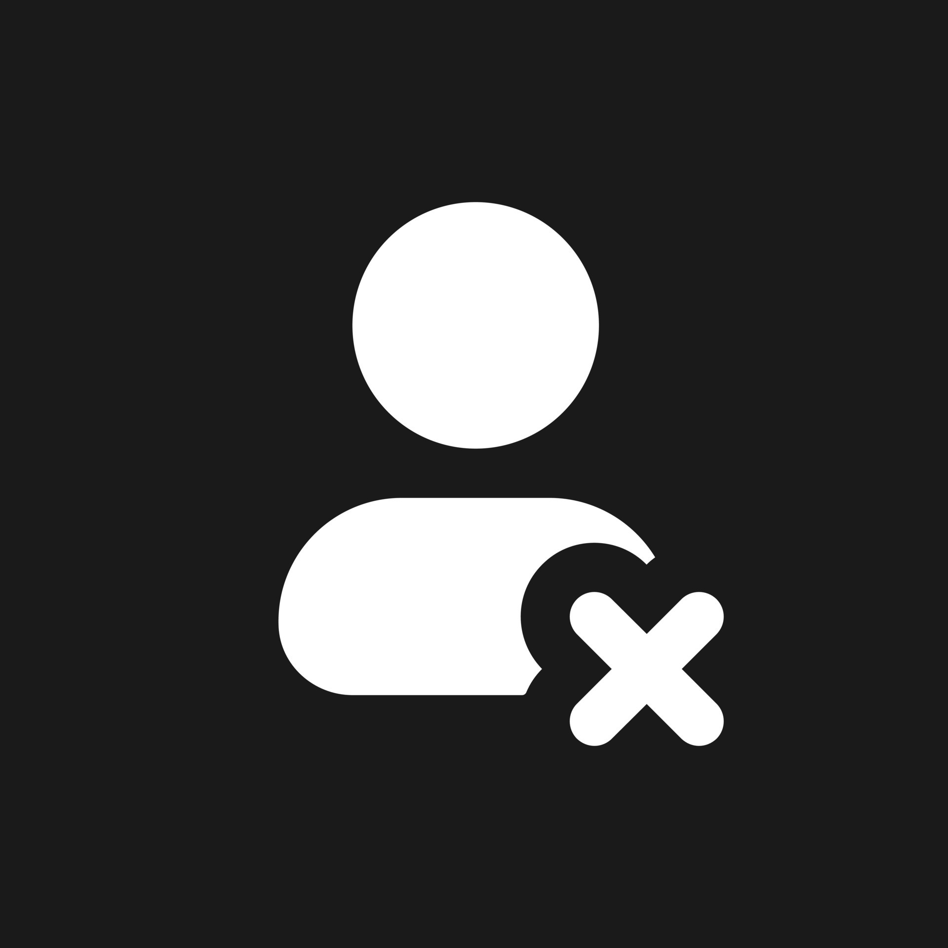 Delete Contact Dark Mode Glyph Ui Icon Remove Account Address Book User Interface Design