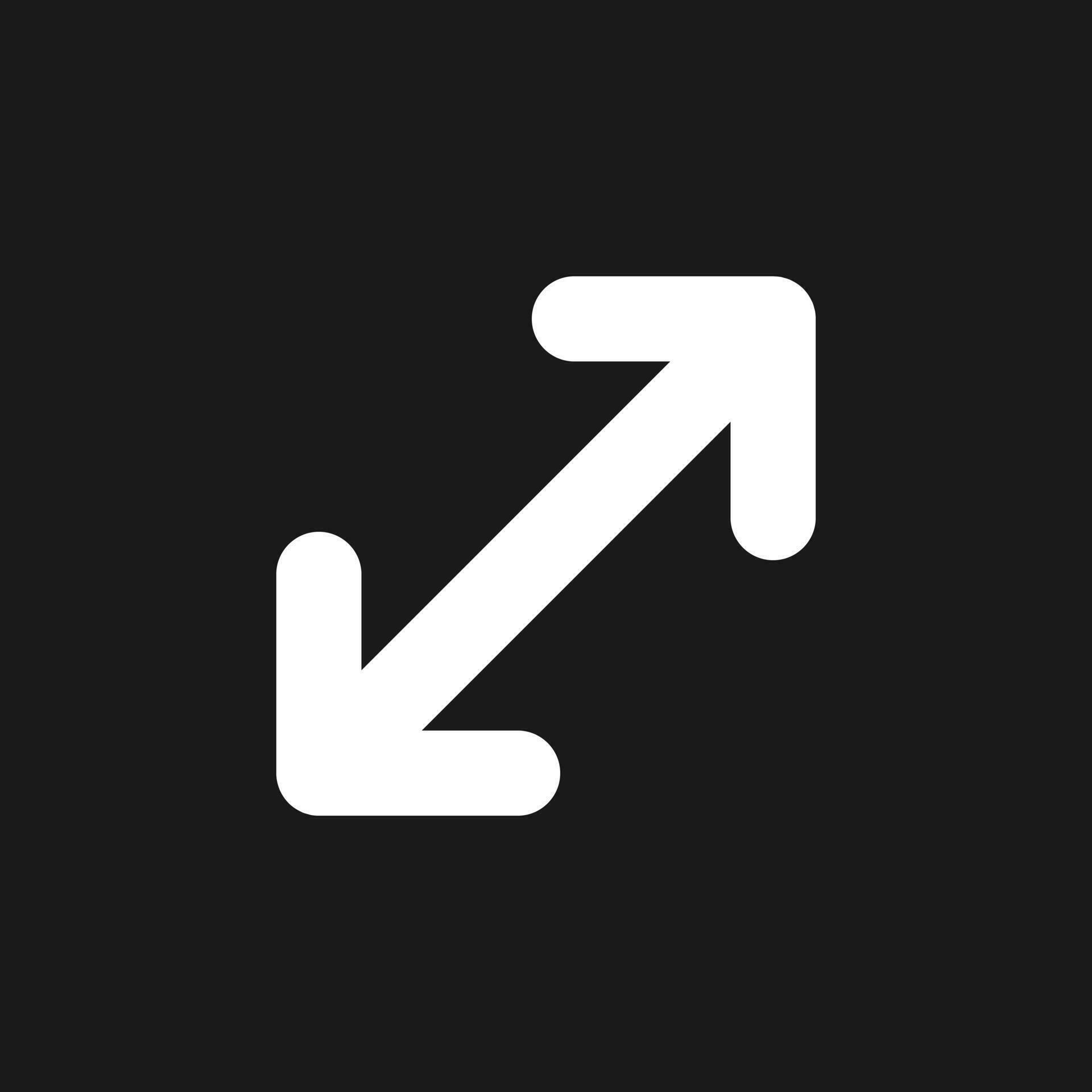 Enlarge dark mode glyph ui icon. Scaling player window. Touch screen ... Enlarge dark mode glyph ui icon. Scaling player window. Touch screen ...