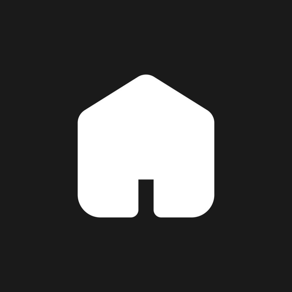 Home Dark Mode Glyph Ui Icon Open Website Homepage Return To Home Screen User Interface