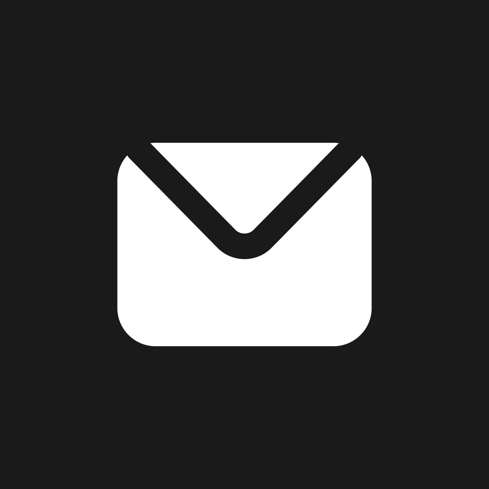 Unread Message Dark Mode Glyph Ui Icon Text Messaging Communication App User Interface Design