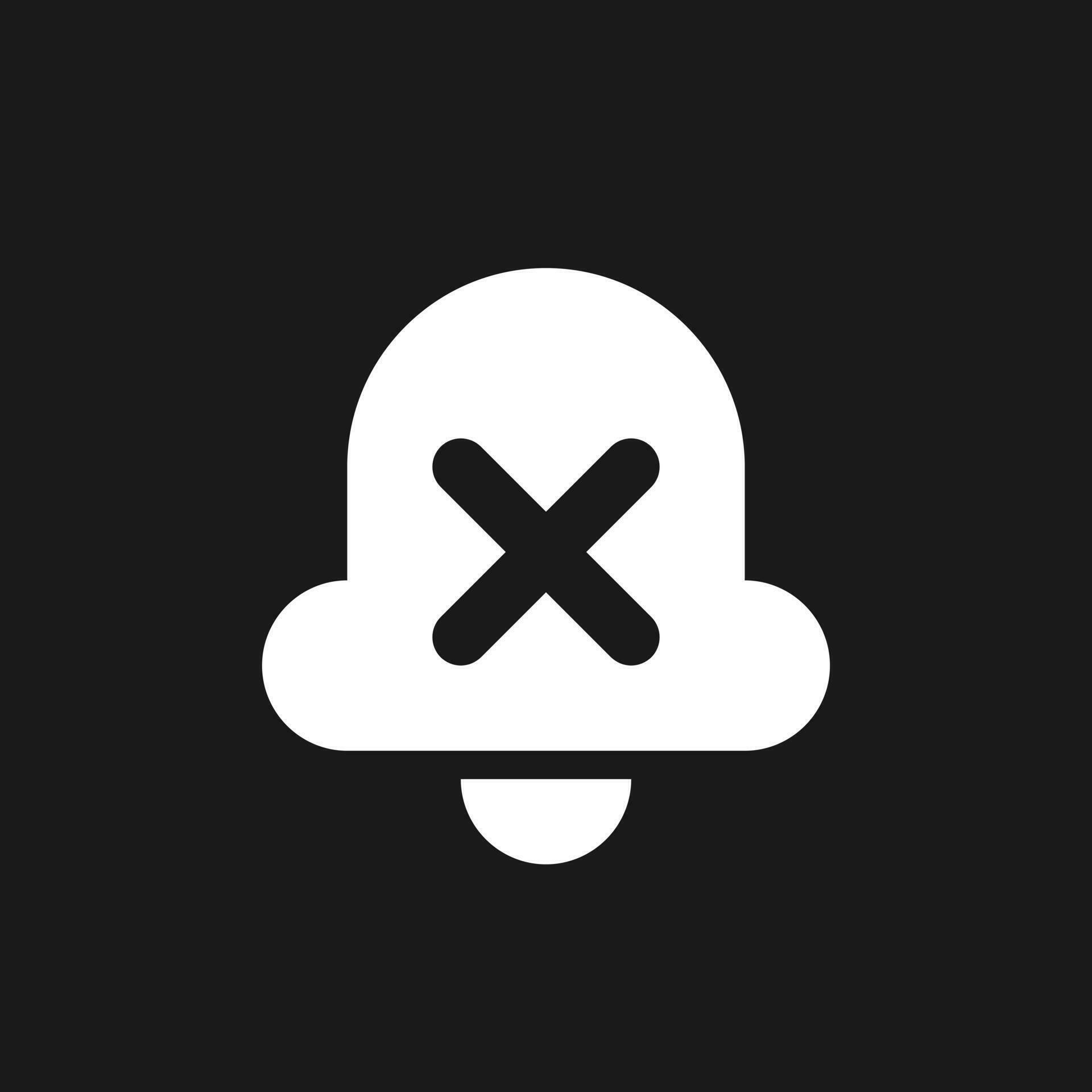Silent Notifications Dark Mode Glyph Ui Icon Disable Notifications User Interface Design