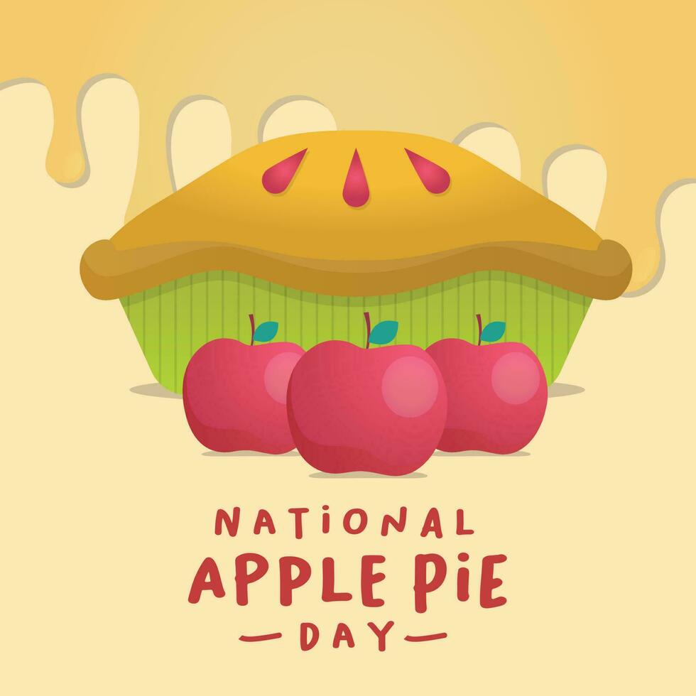 national apple pie day vector design for celebration. national apple ... national apple pie day vector design for celebration. national apple ...