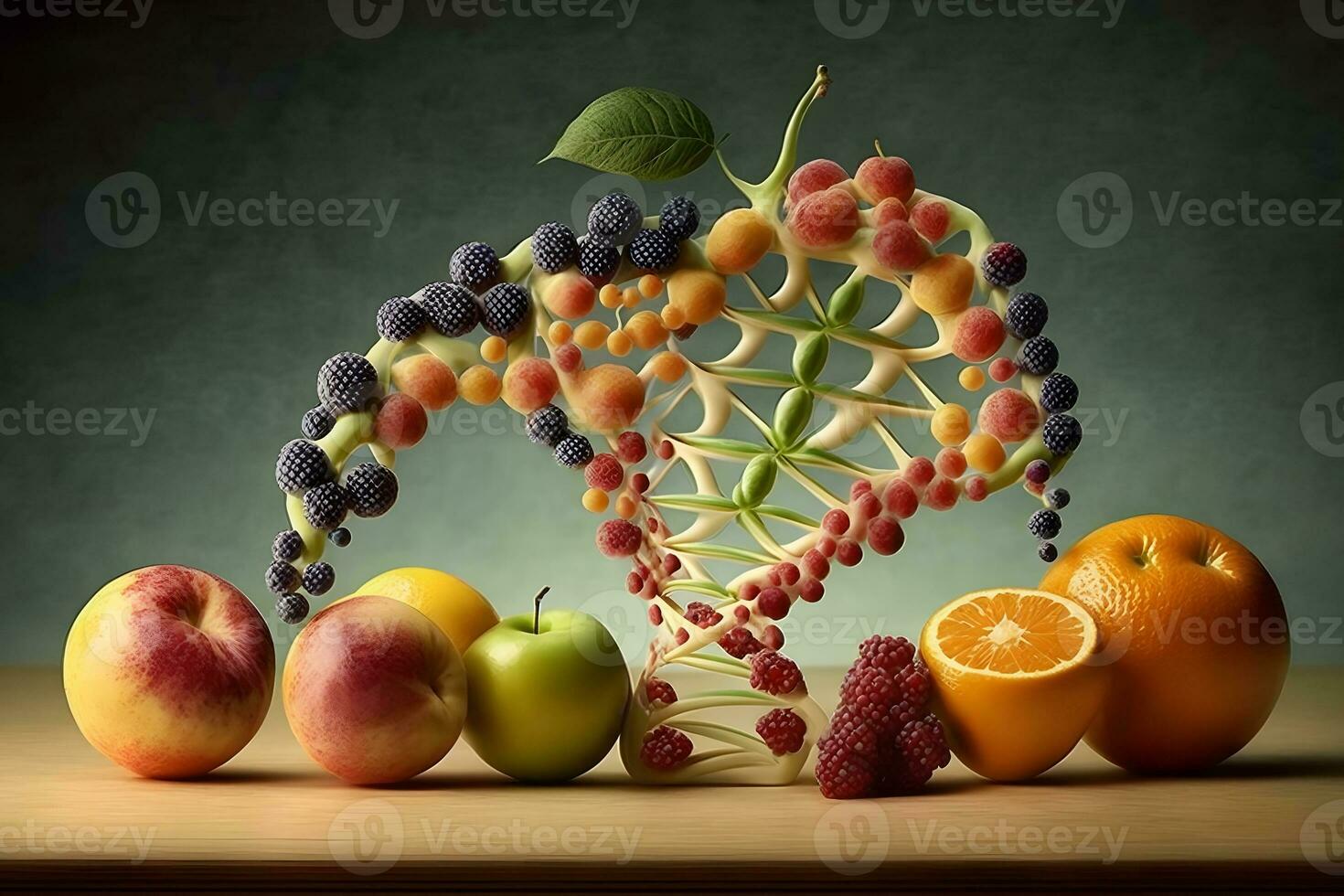 Gmo Food And Genetically Modified Crops Or Engineered Agriculture Concepts Fruit And Vegetables