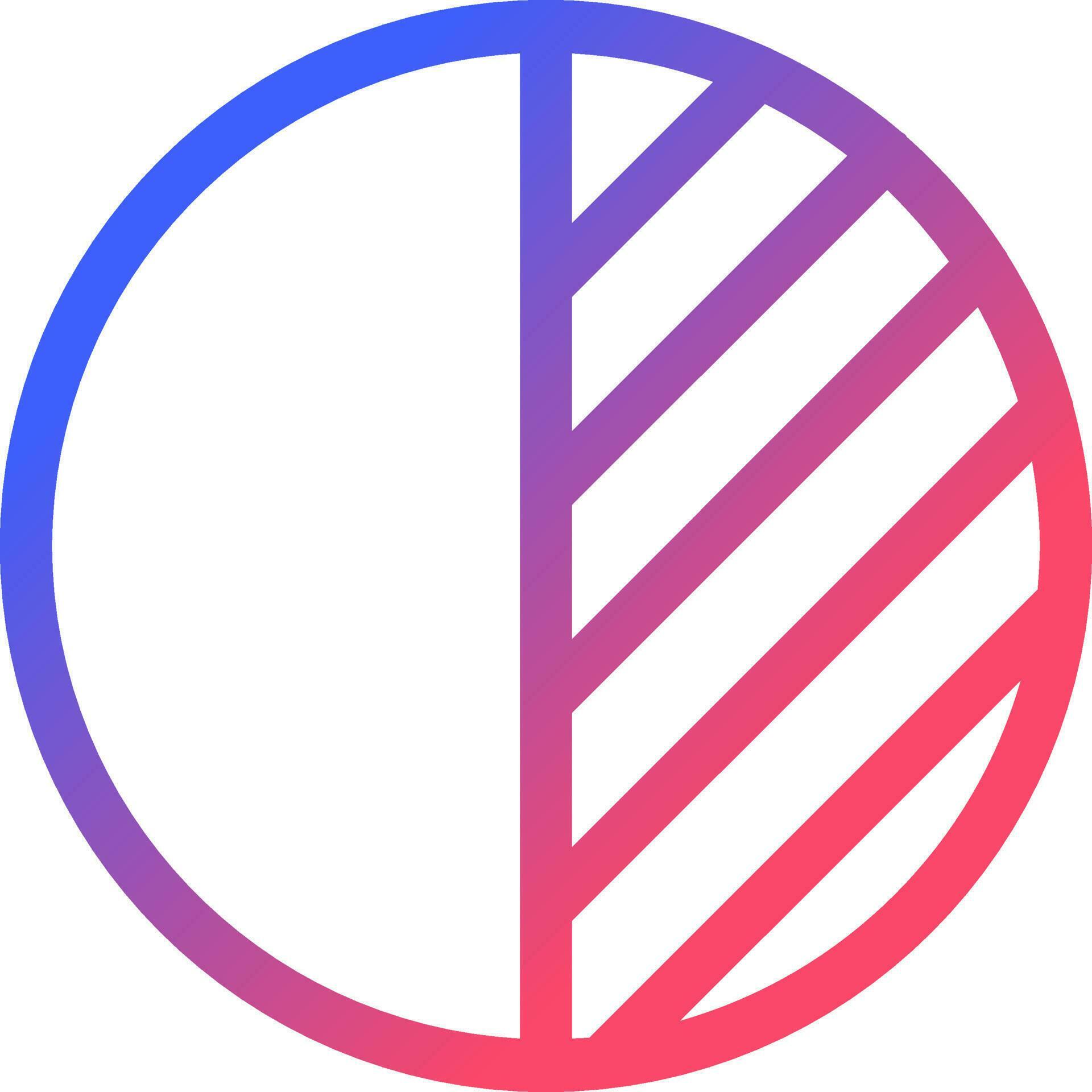 Contrast pixel perfect gradient linear ui icon. Photo editor. Adjust light and dark parts of ...