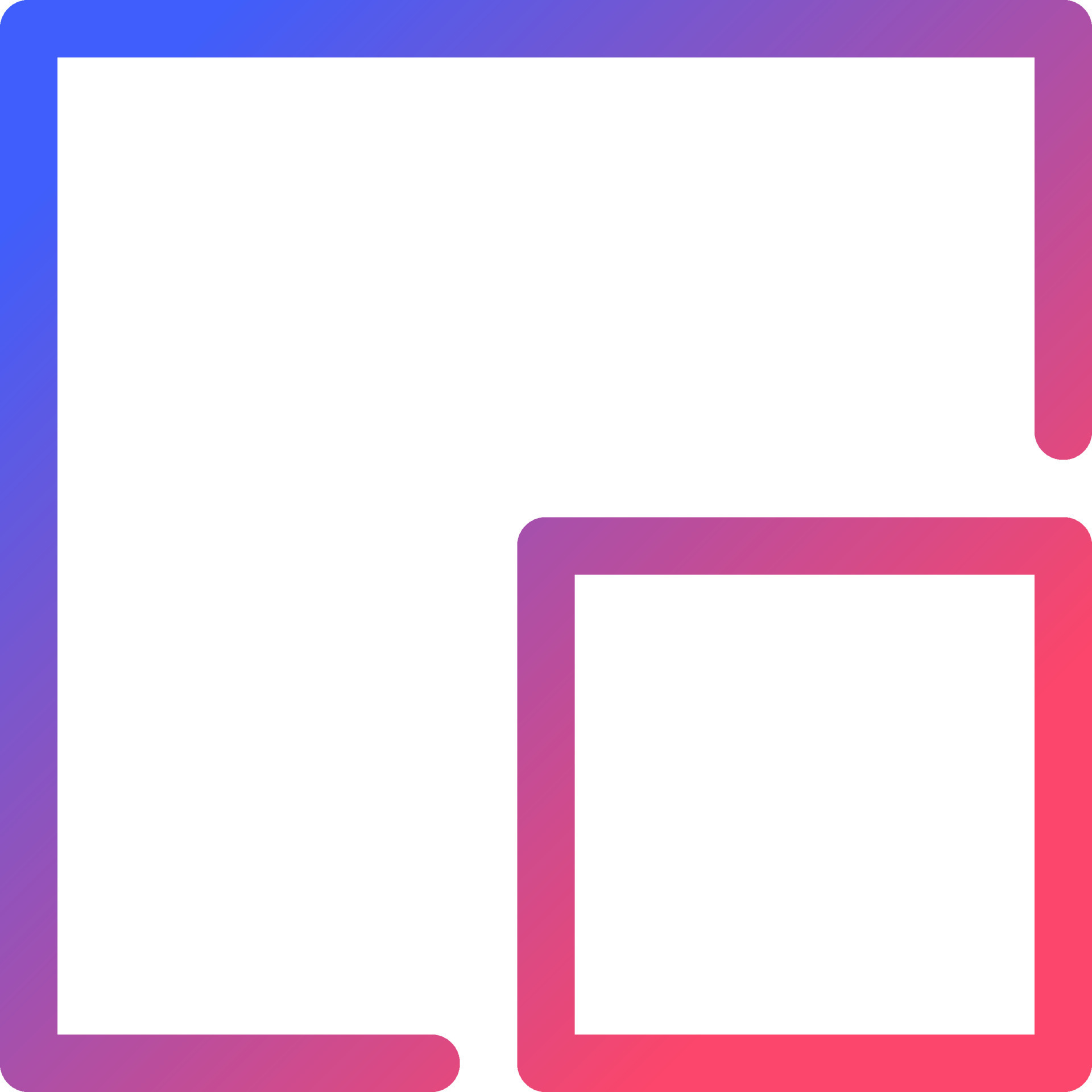 Full Screen Mode Pixel Perfect Gradient Linear Ui Icon Media Player Digital Video Playing