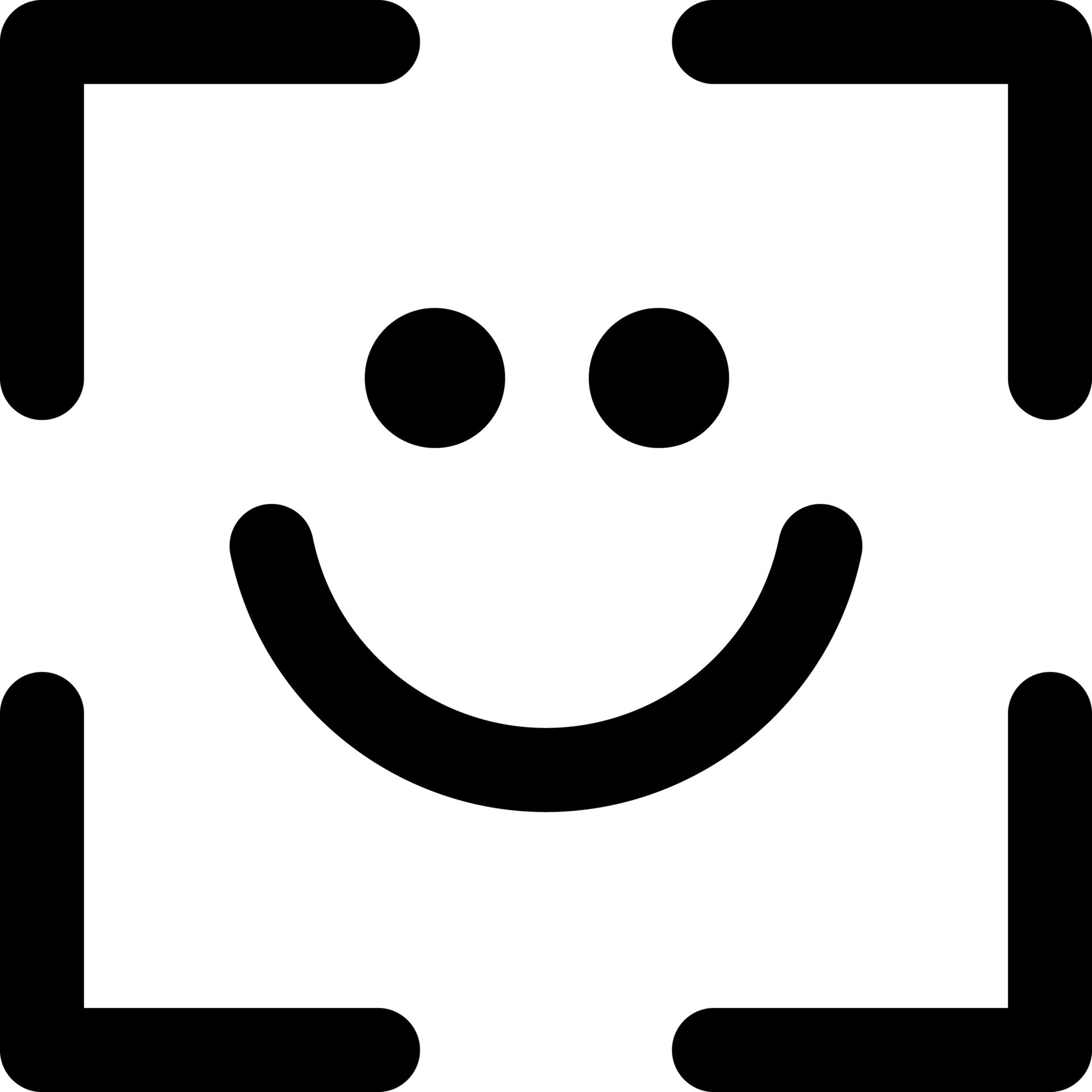 Face identification black glyph ui icon. Repair tool. Simple filled line element. User interface ...