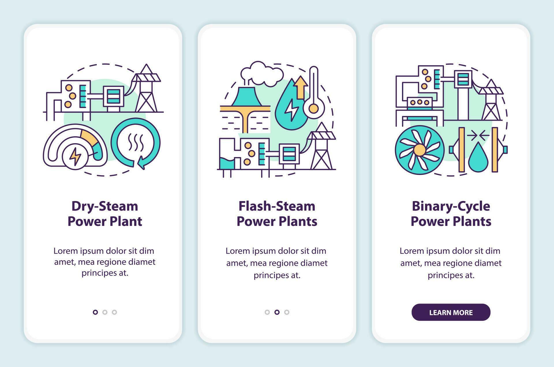 Geothermal Power Plants Onboarding Mobile App Screen Walkthrough 3