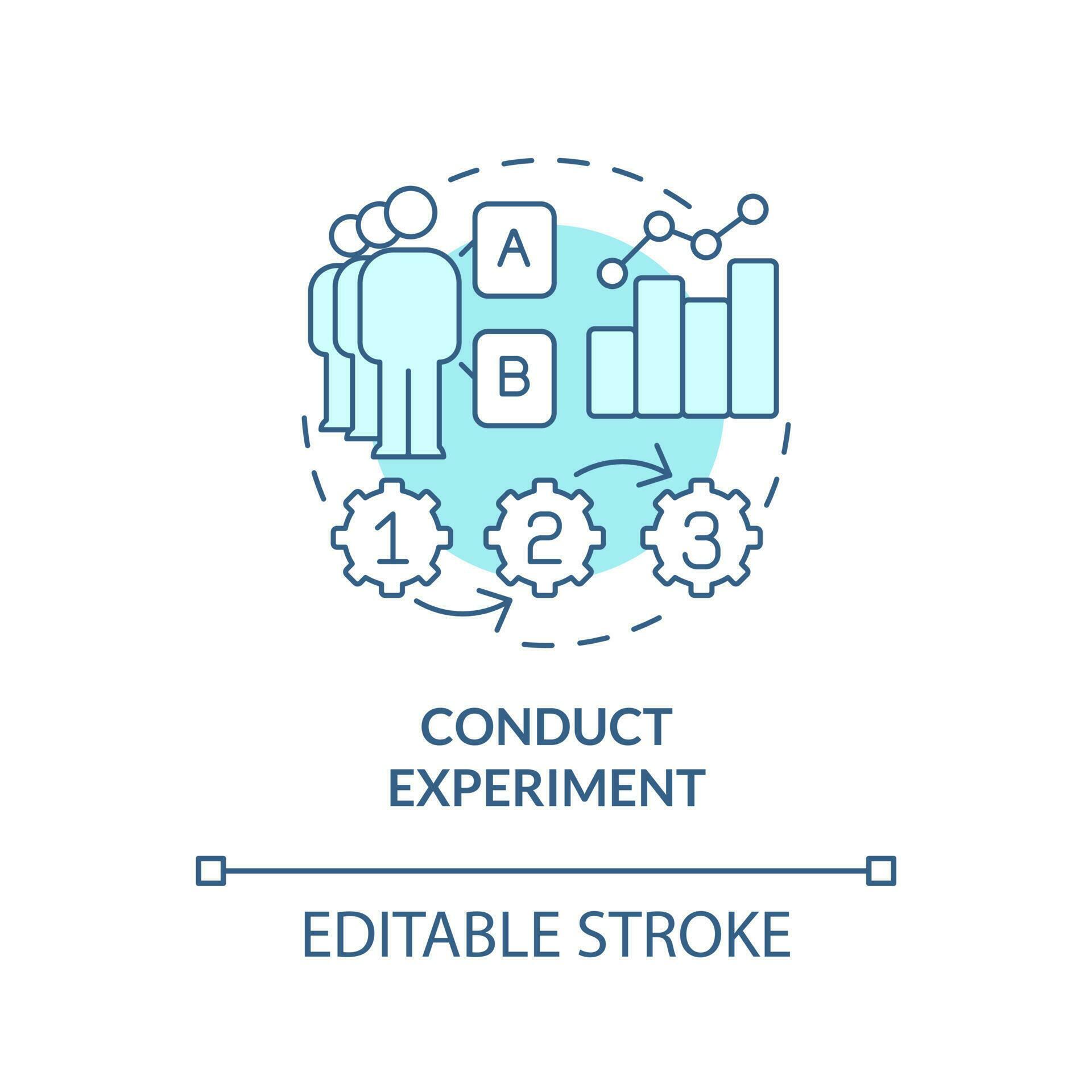 Conduct experiment turquoise concept icon. Causal research strategy ... Conduct experiment turquoise concept icon. Causal research strategy ...