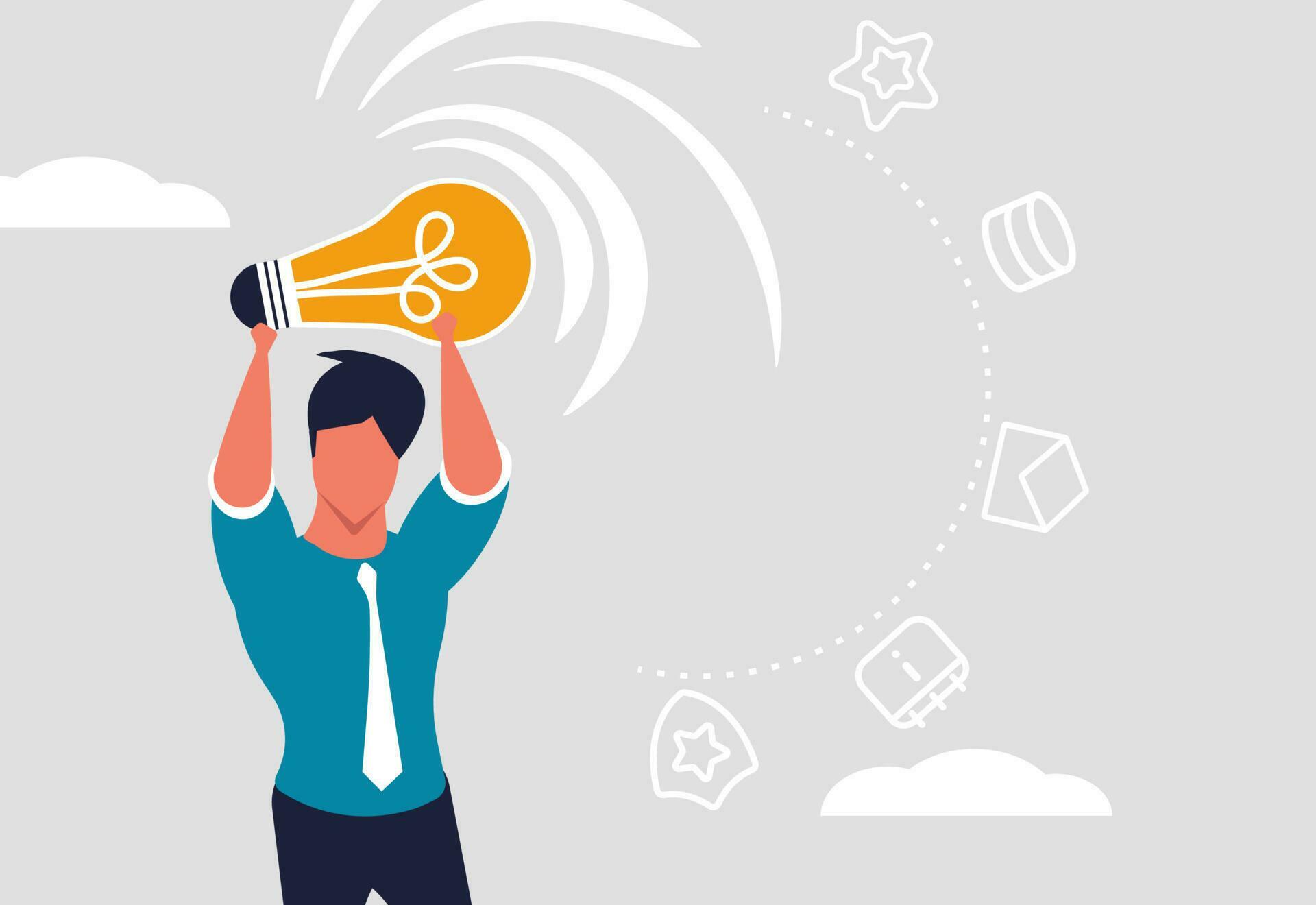 Male analyst analyzes data, company business analyst. Data analysis for making successful ...