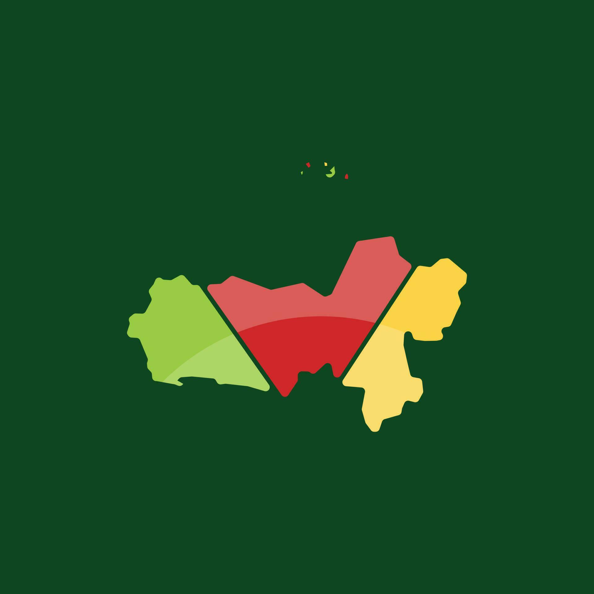 Map of Central Java modern creative design 23474566 Vector Art at Vecteezy