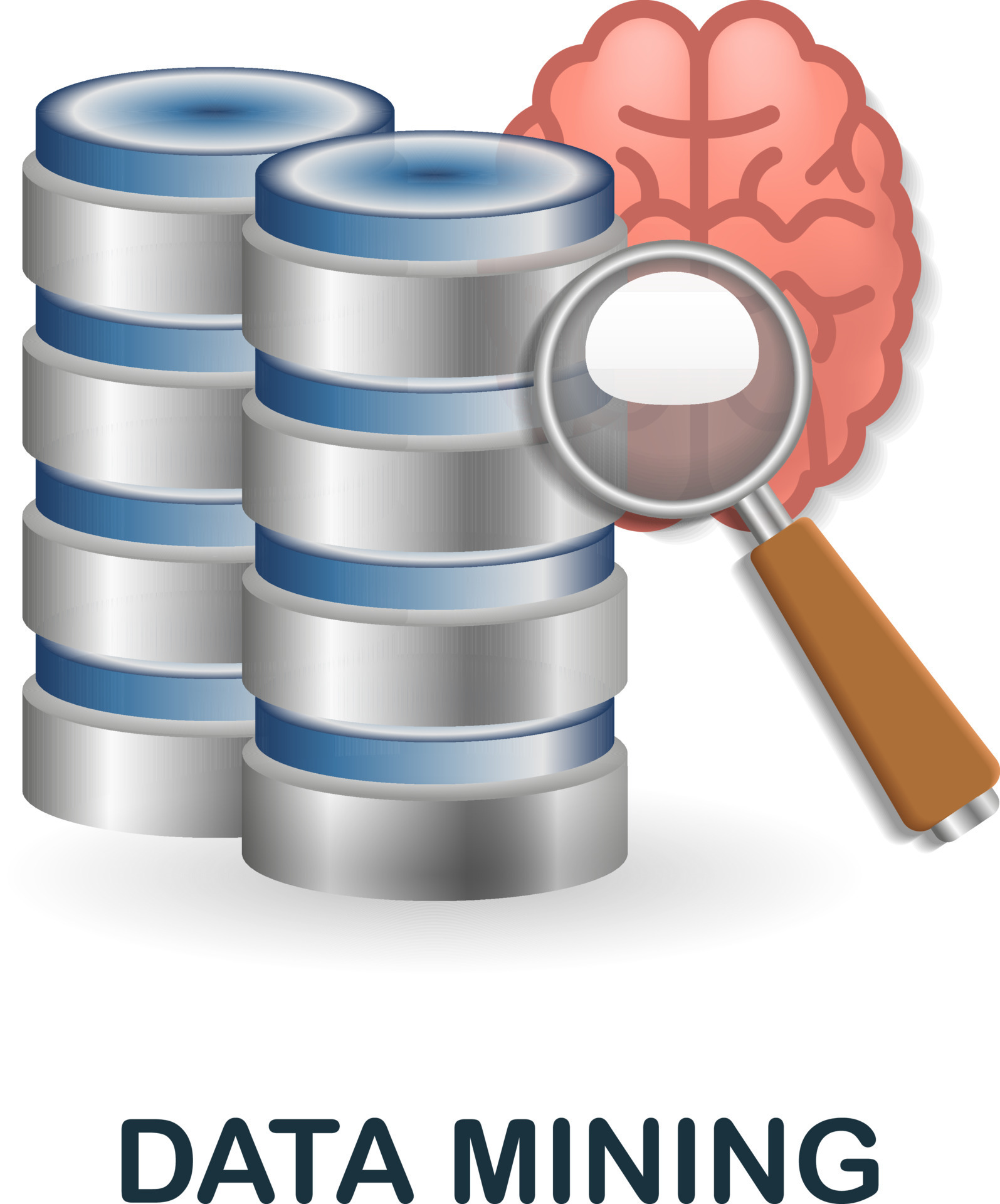 Data Mining Icon 3d Illustration From Data Science Collection