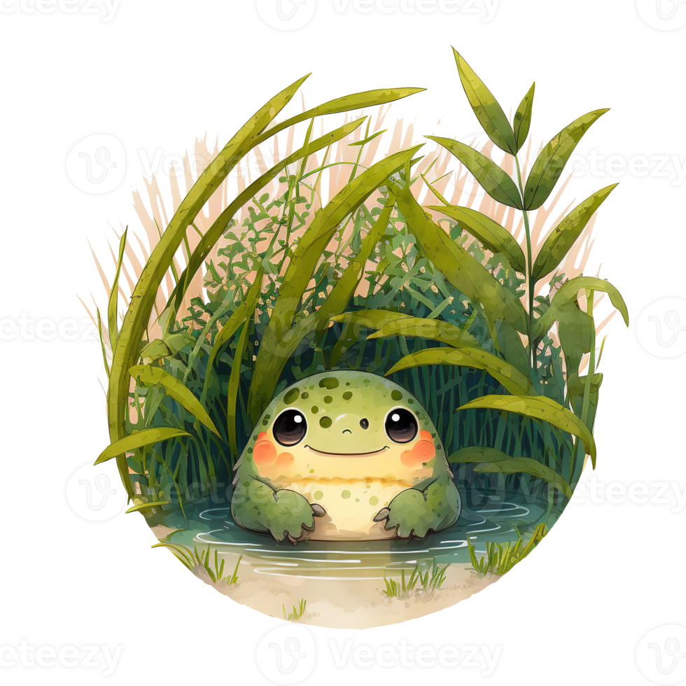 Cute Frog Watercolor 23475741 Png