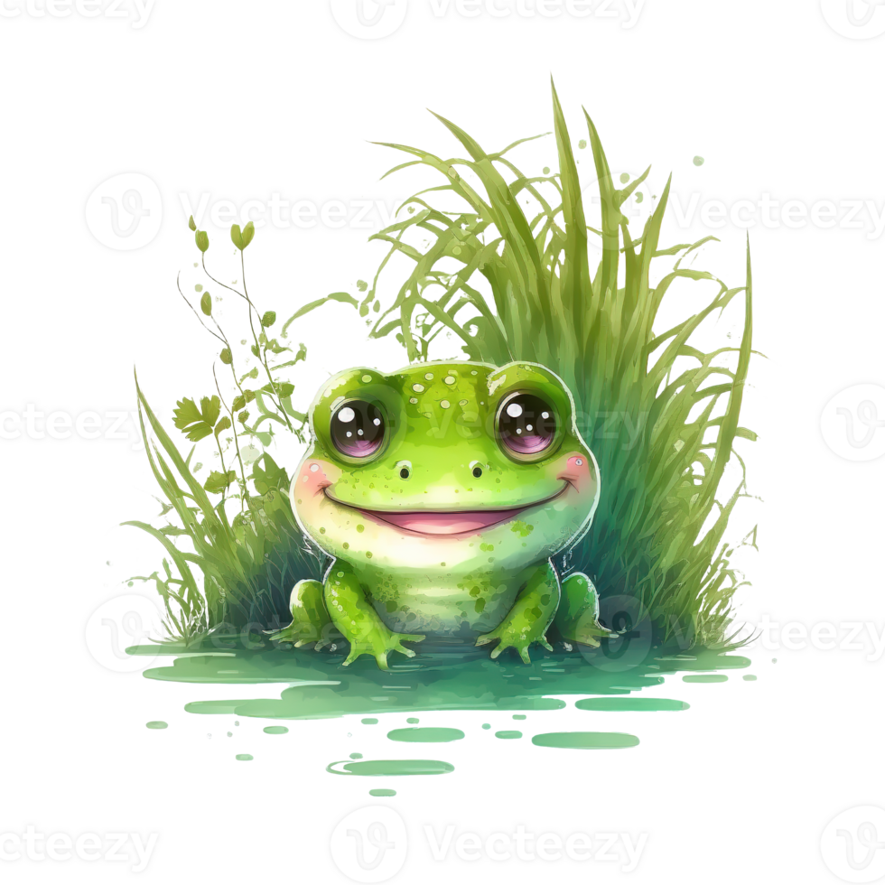 Cute Frog Watercolor 23476633 Png