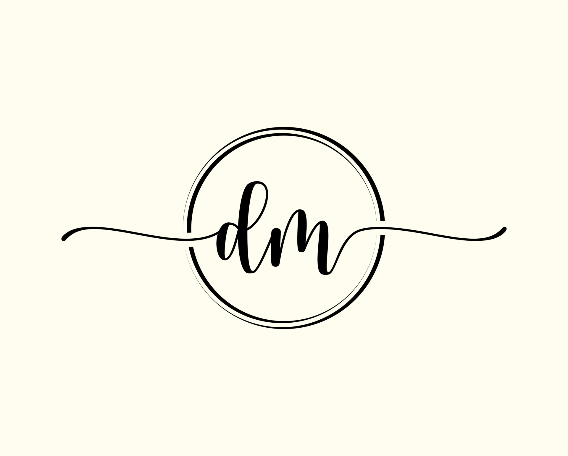 initial handwriting DM Circle logo Illustration. DM Letter Logo Design ... initial handwriting DM Circle logo Illustration. DM Letter Logo Design ...