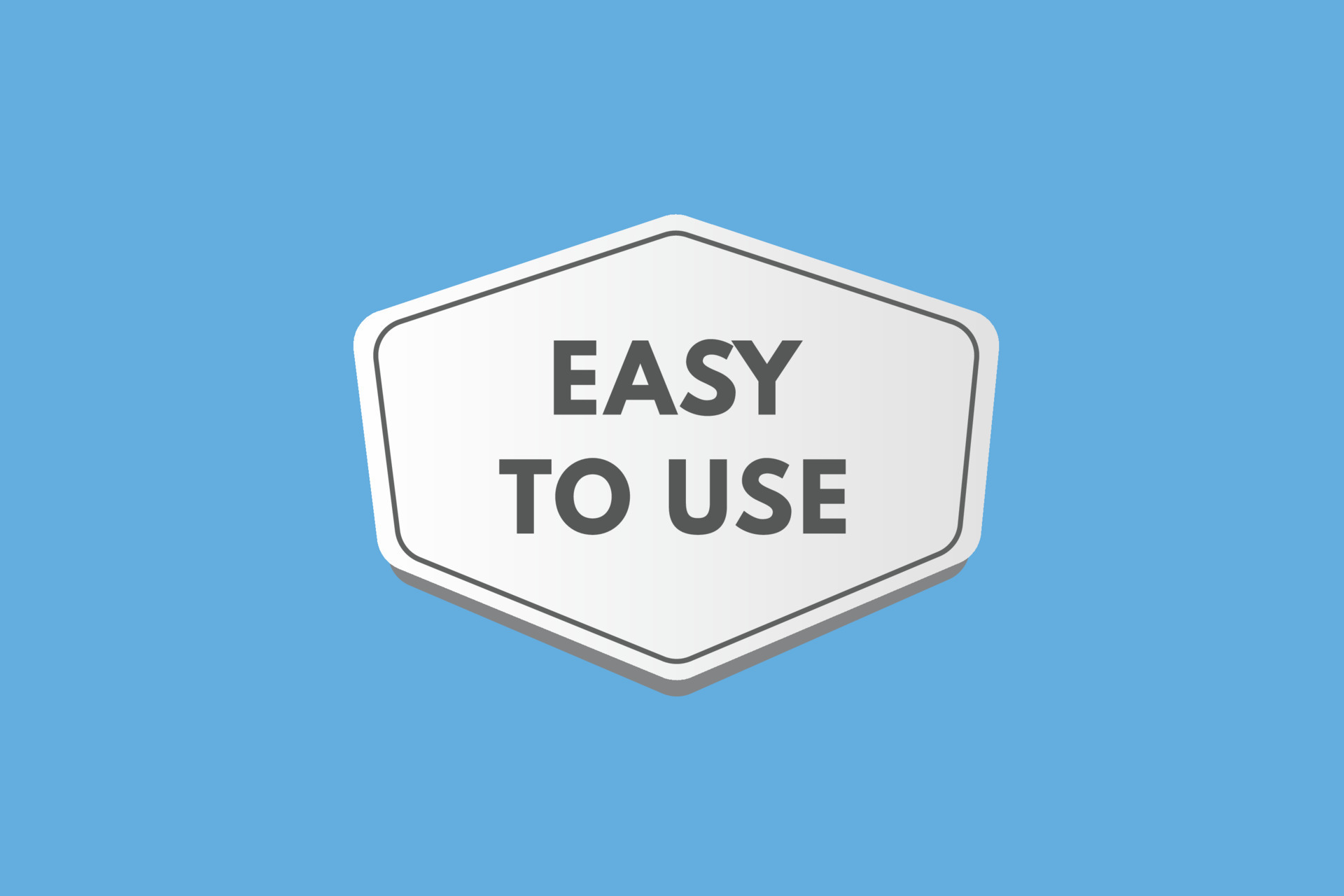 Easy to Use text Button. Easy to Use Sign Icon Label Sticker Web ...