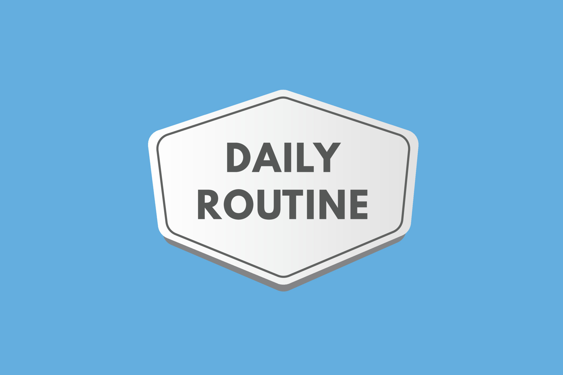 Daily Routine text Button. Daily Routine Sign Icon Label Sticker Web Buttons 23478087 Vector Art ...