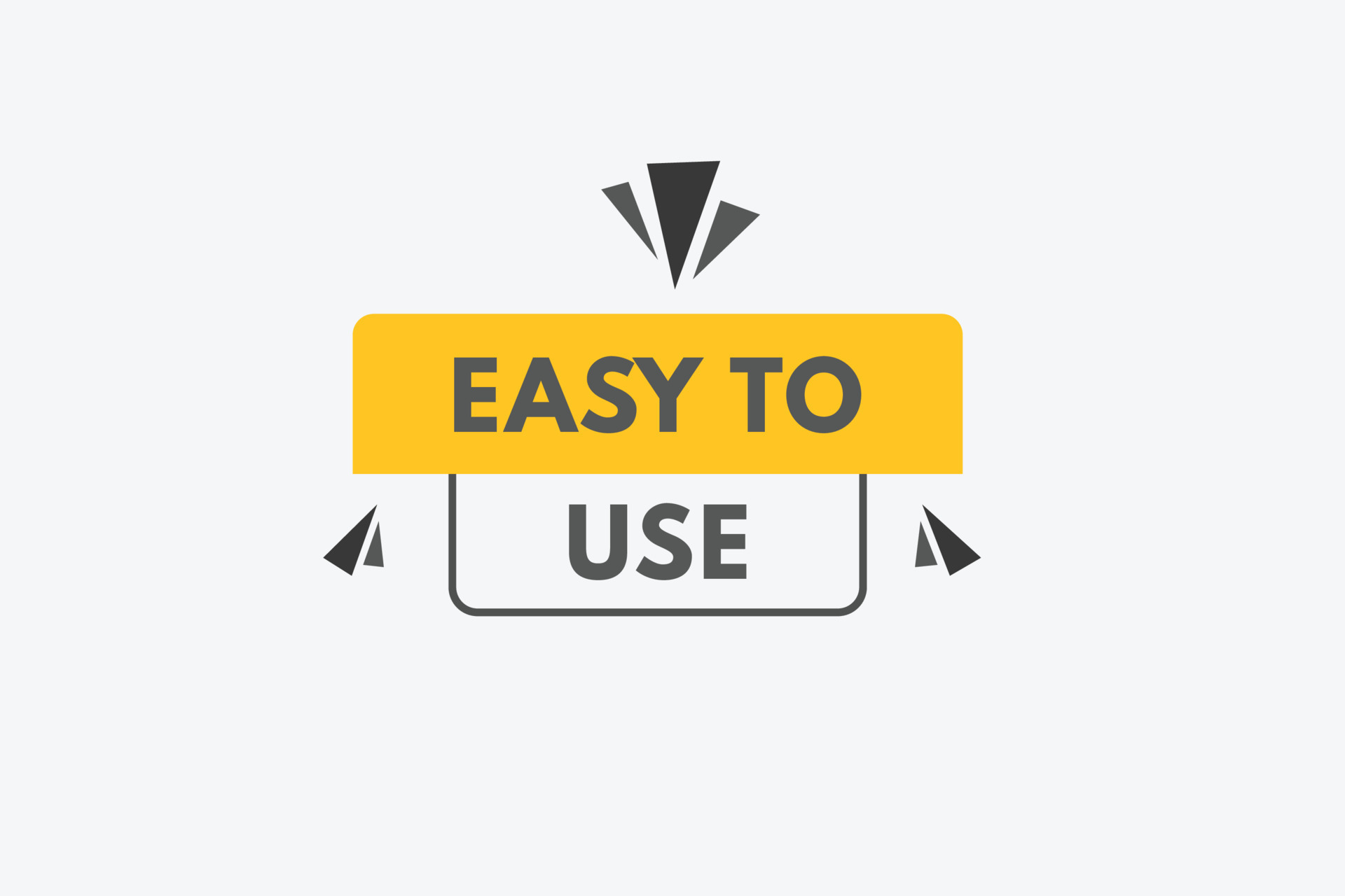 Easy To Use Text Button Easy To Use Sign Icon Label Sticker Web Buttons 23478114 Vector Art At