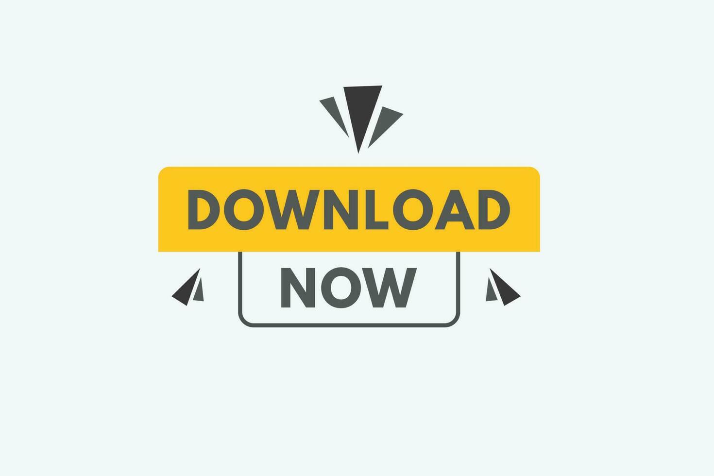 Download Now text Button. Download Now Sign Icon Label Sticker Web Buttons 23478190 Vector Art ...