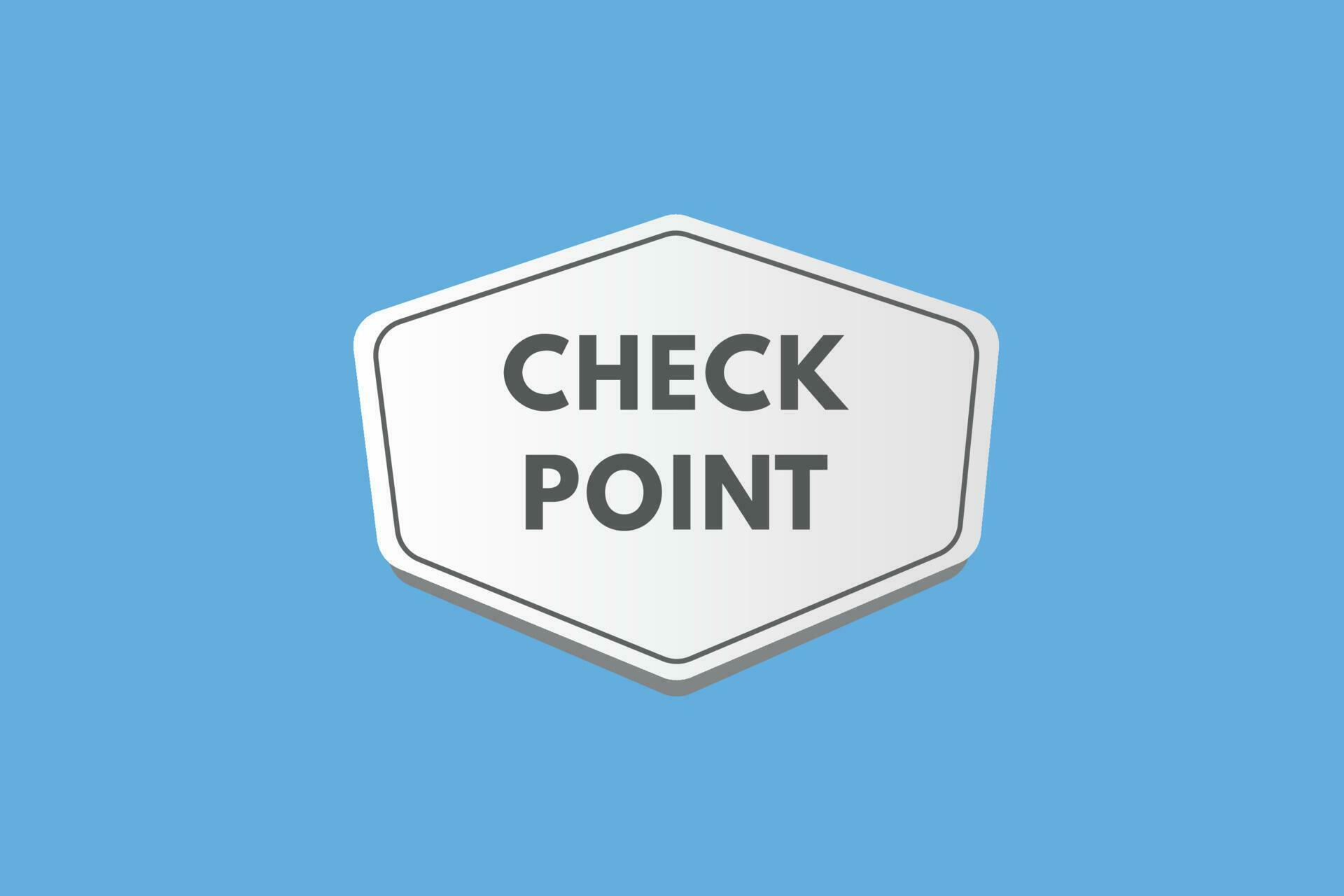 Check Point text Button. Check Point Sign Icon Label Sticker Web ...