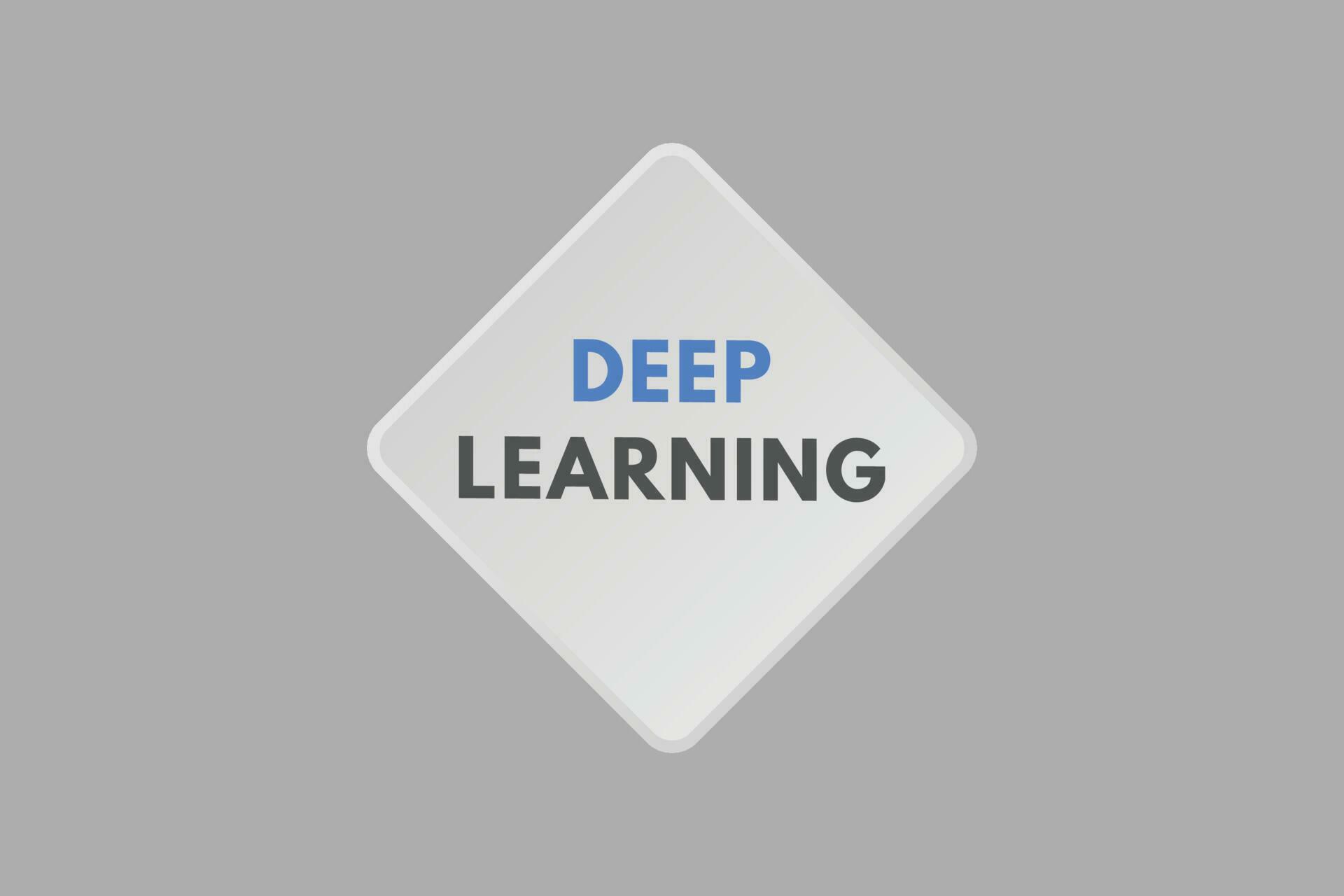 Deep Learning text Button. Deep Learning Sign Icon Label Sticker Web ...