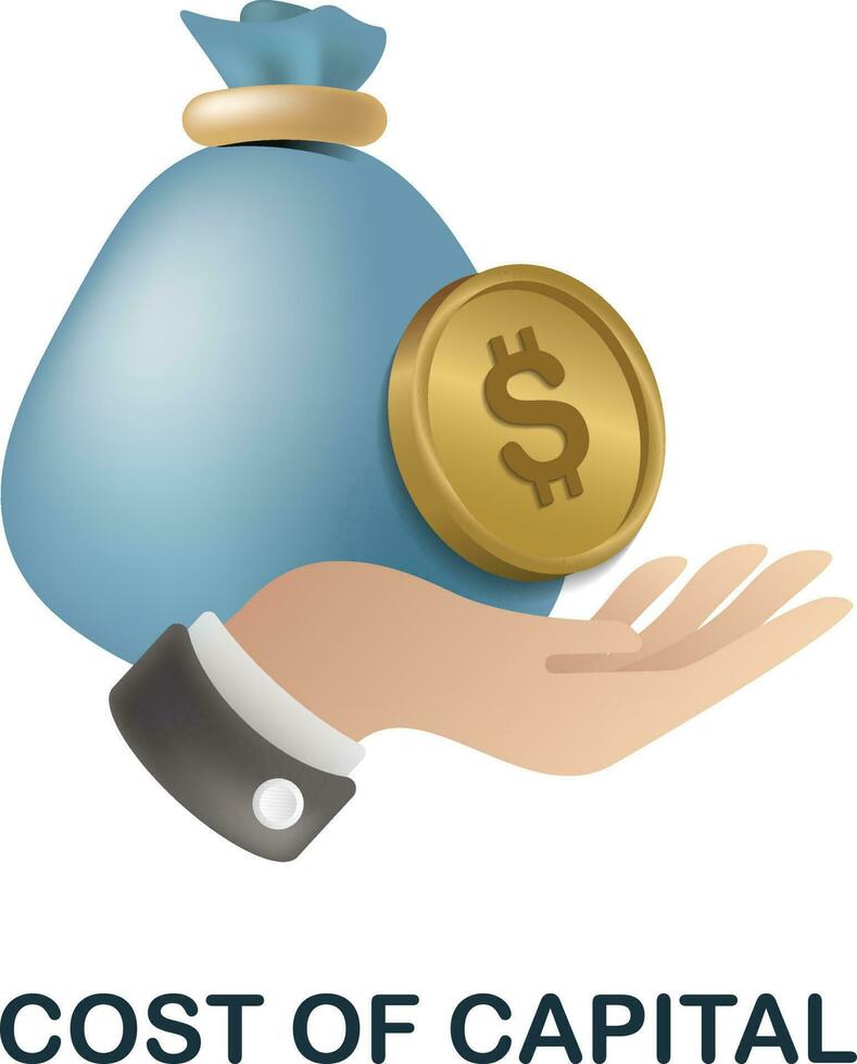 Cost Of Capital icon. 3d illustration from economic collection ... Cost Of Capital icon. 3d illustration from economic collection ...