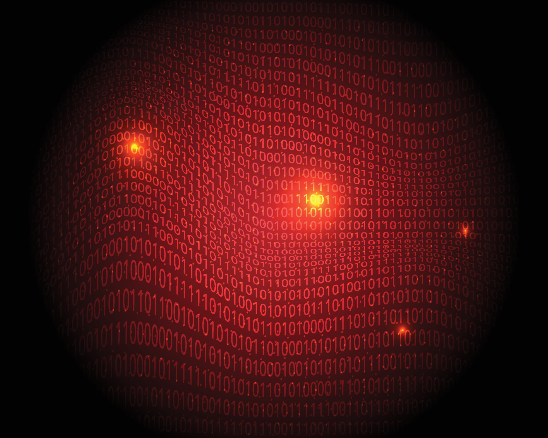 curve neon code light with red line and dot technology background ...