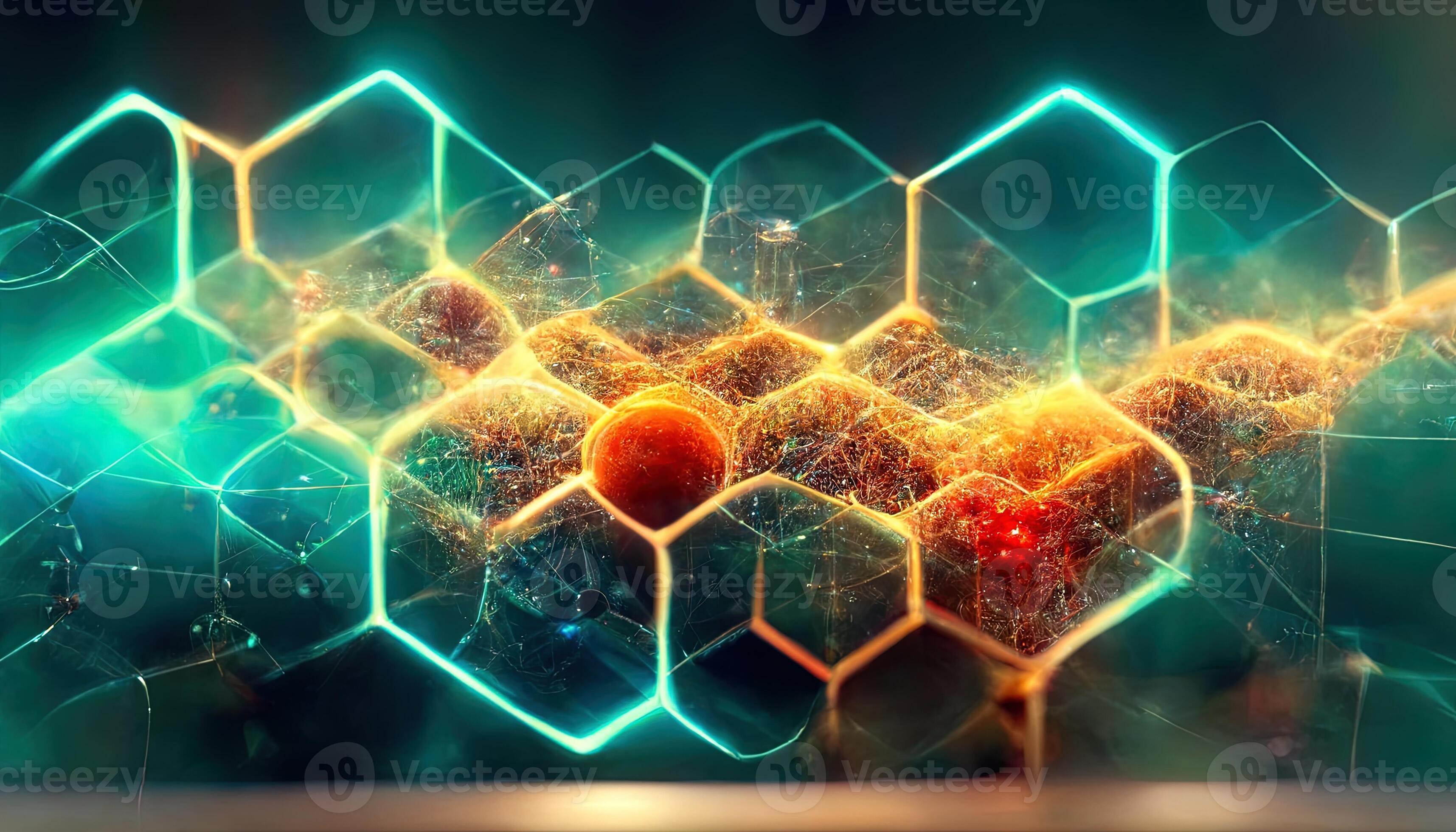 abstract tech background Floating Numbers HUD Background Matrix particles grid virtual reality ...