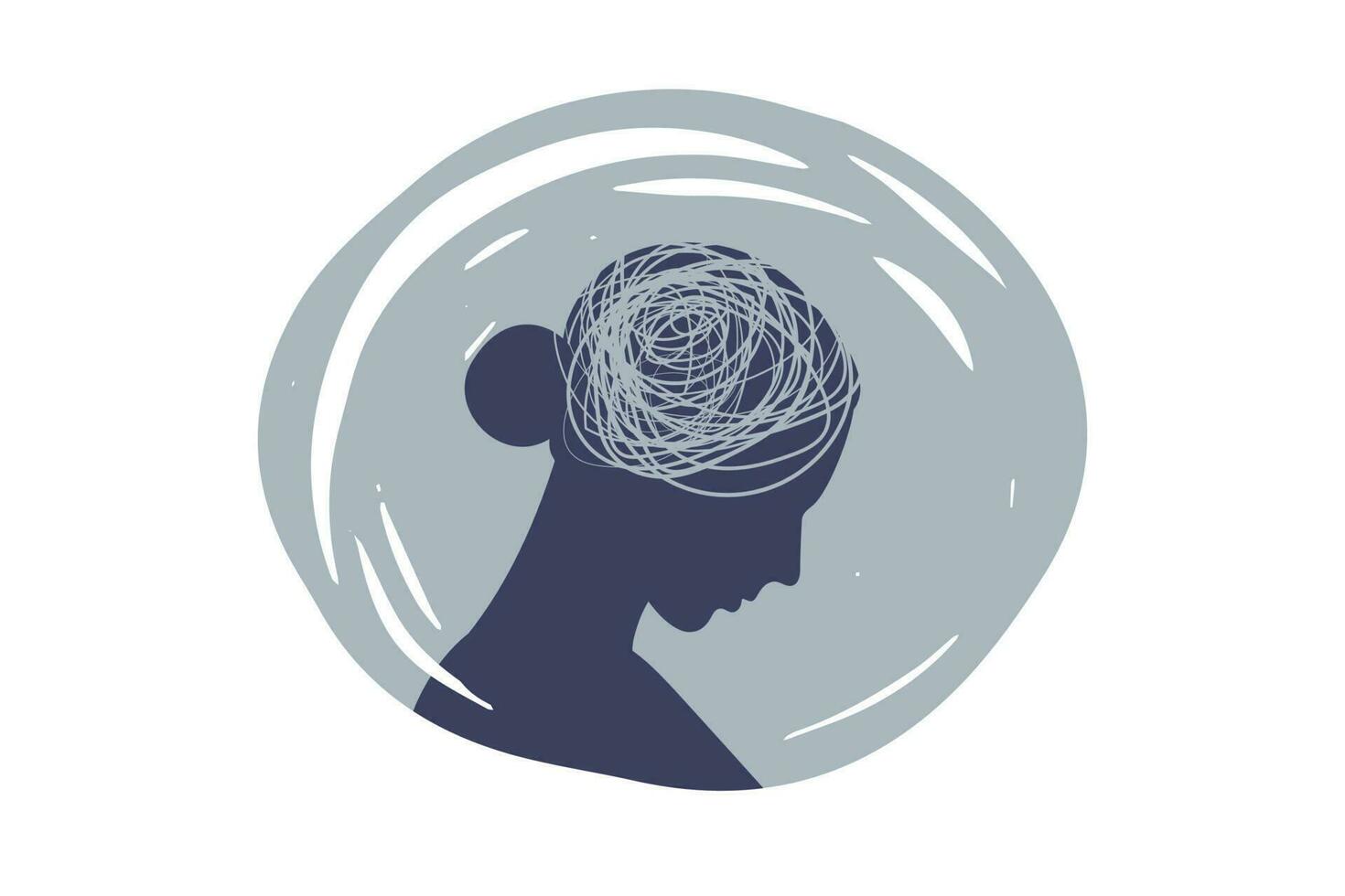Mental disorder concept. Depression woman. Stress, despair, anxiety ... Mental disorder concept. Depression woman. Stress, despair, anxiety ...