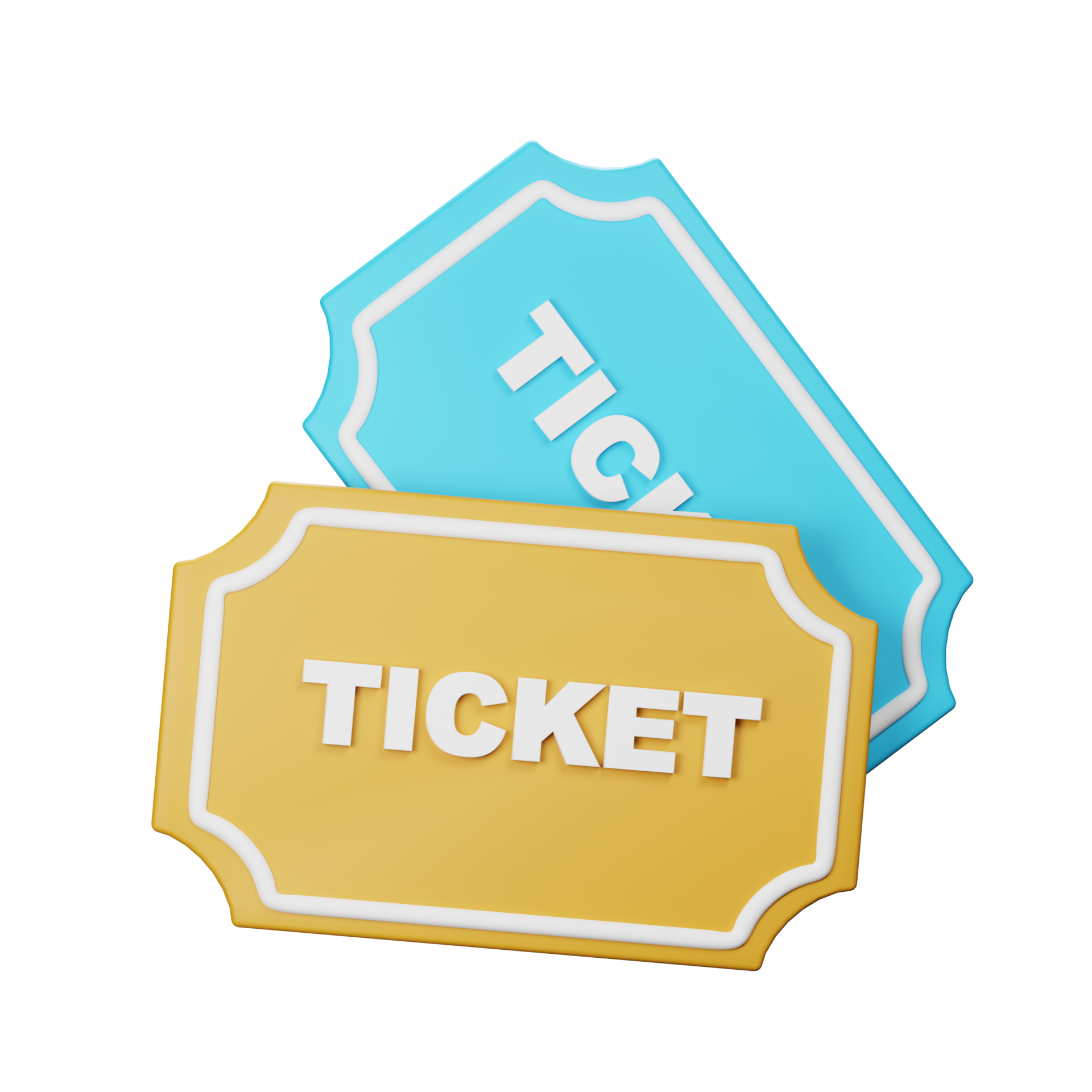 3D Ticket Icon 23492538 PNG