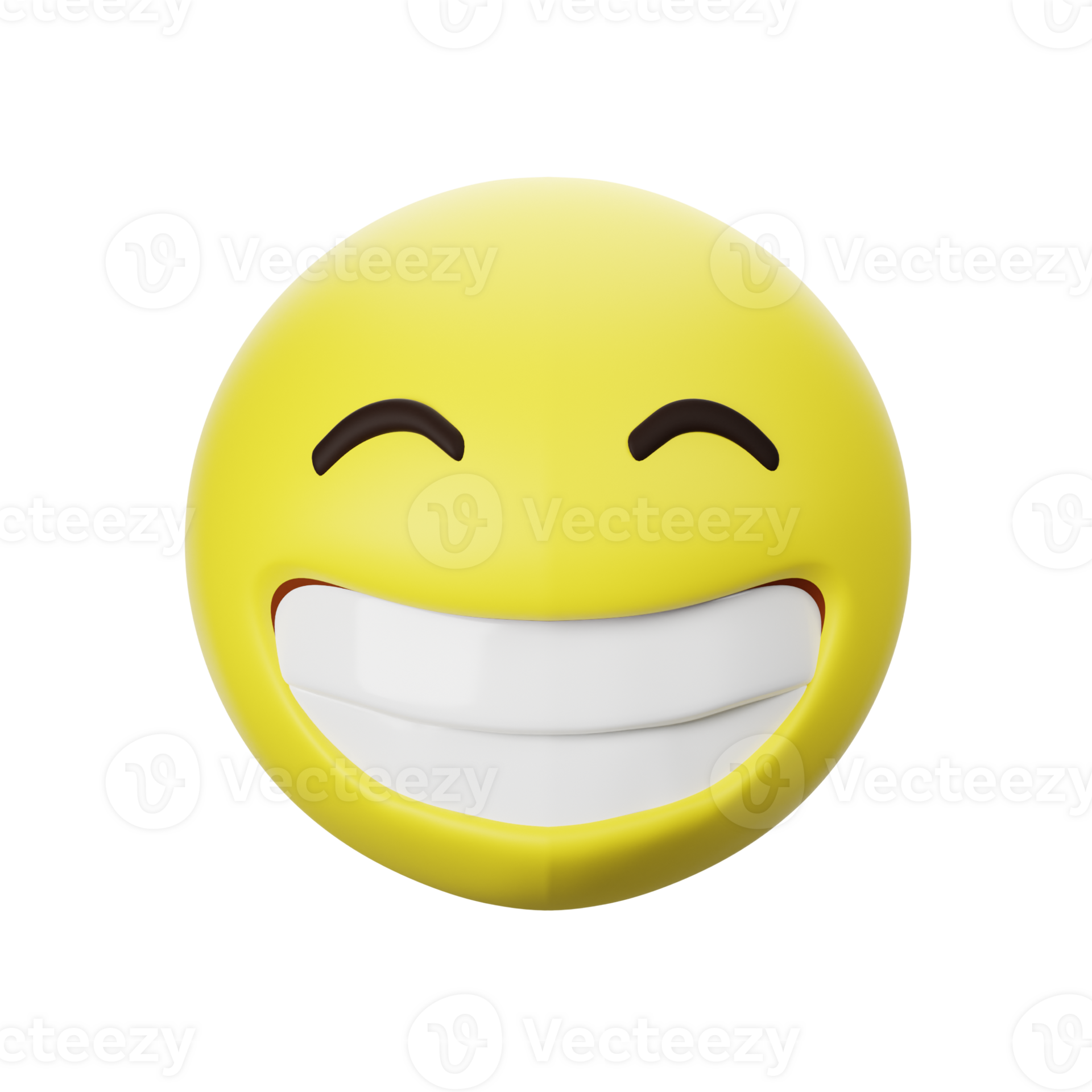3D big smile Icon 23493540 PNG