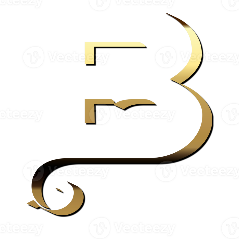 d'oro logo lettera B 23495196 PNG
