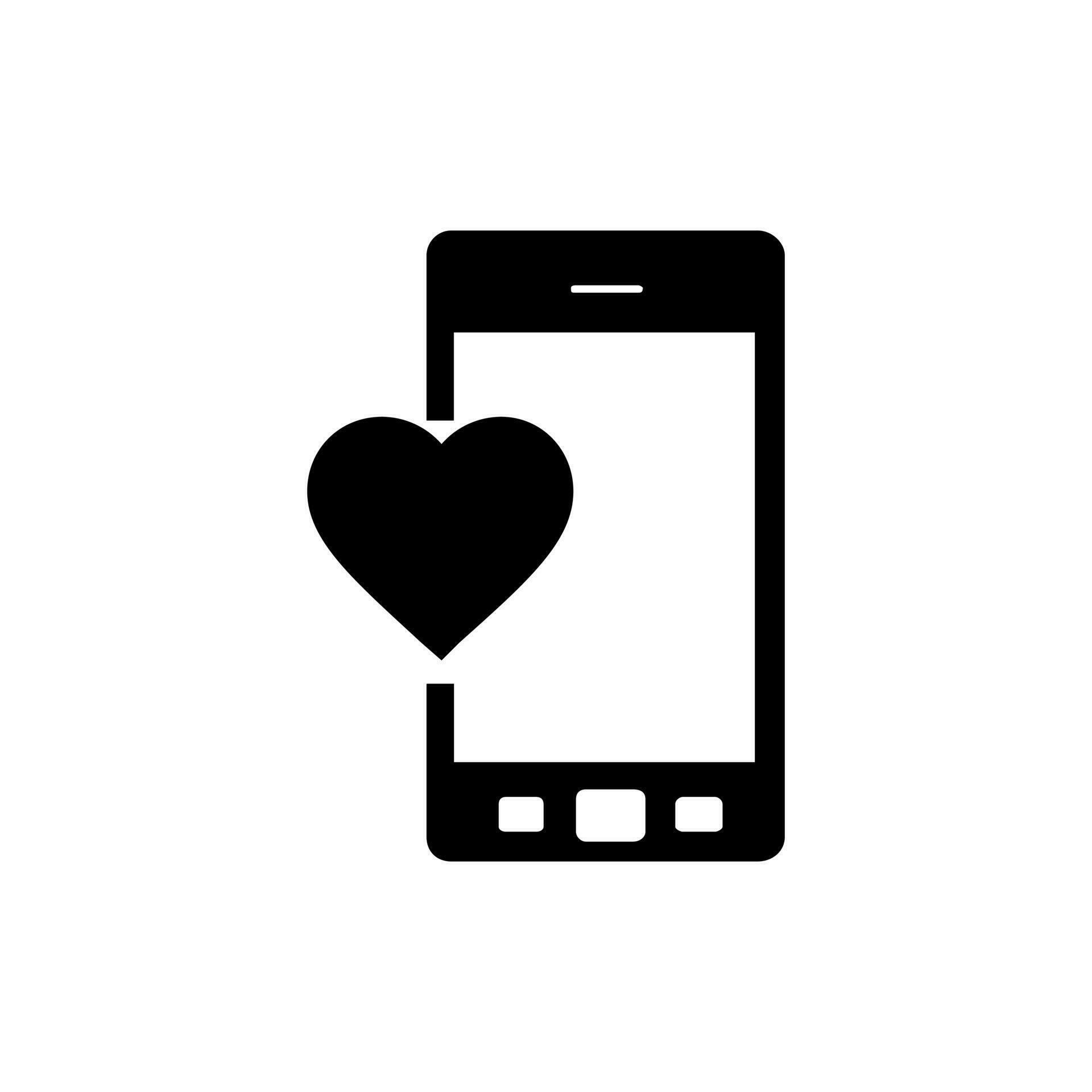 Phone Icon Vector Set Of Flat Phone And Mobile Phone Symbol Collection