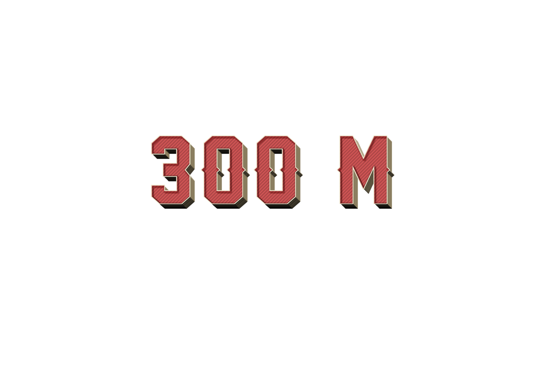 300 Million Subscribers Celebration Greeting Number With Retro Design 300-million-subscribers-celebration-greeting-number-with-retro-design