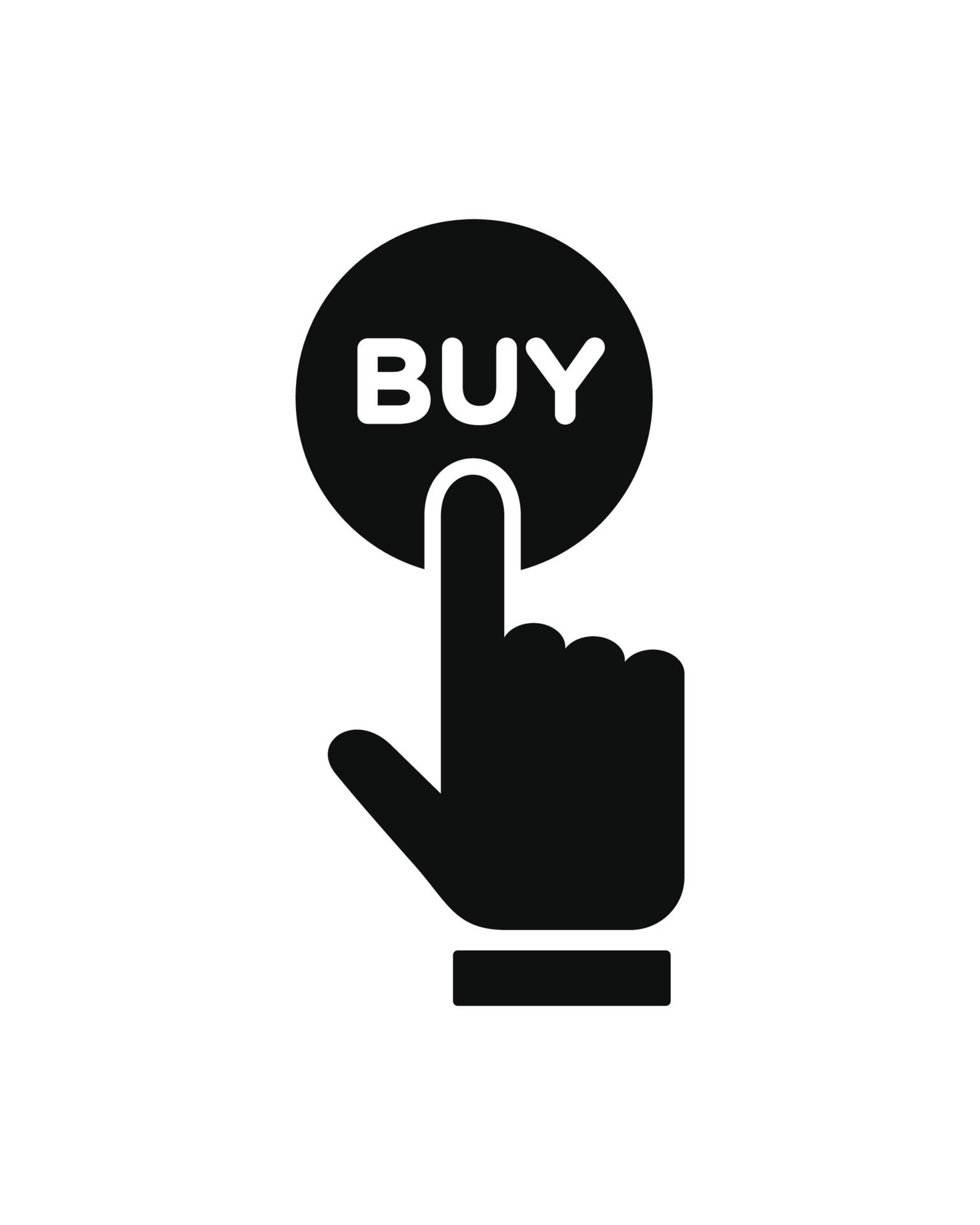 Click buy icon isolated on white background 23500967 Vector Art at Vecteezy