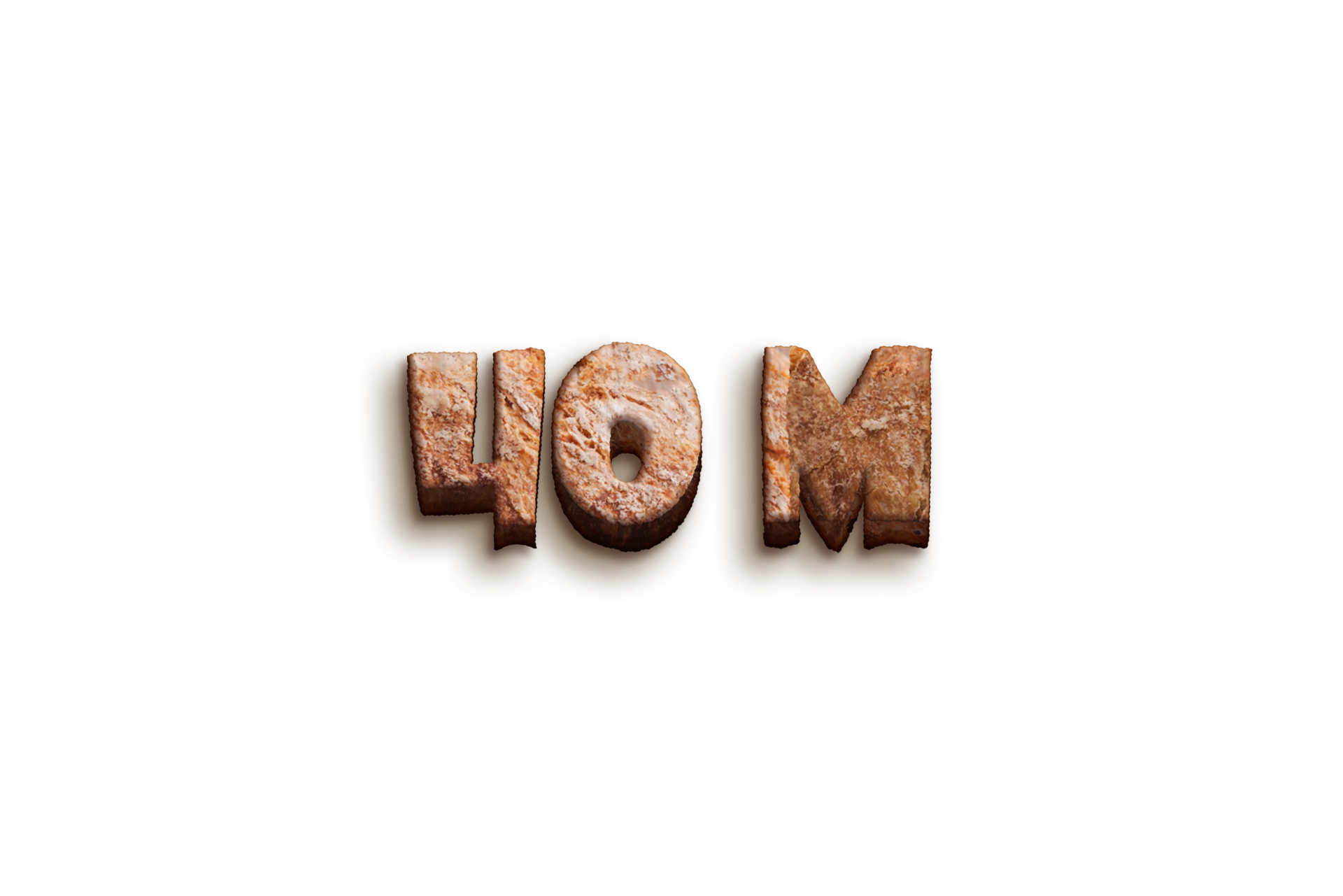40 Million Subscribers Celebration Greeting Number With Bakery Design