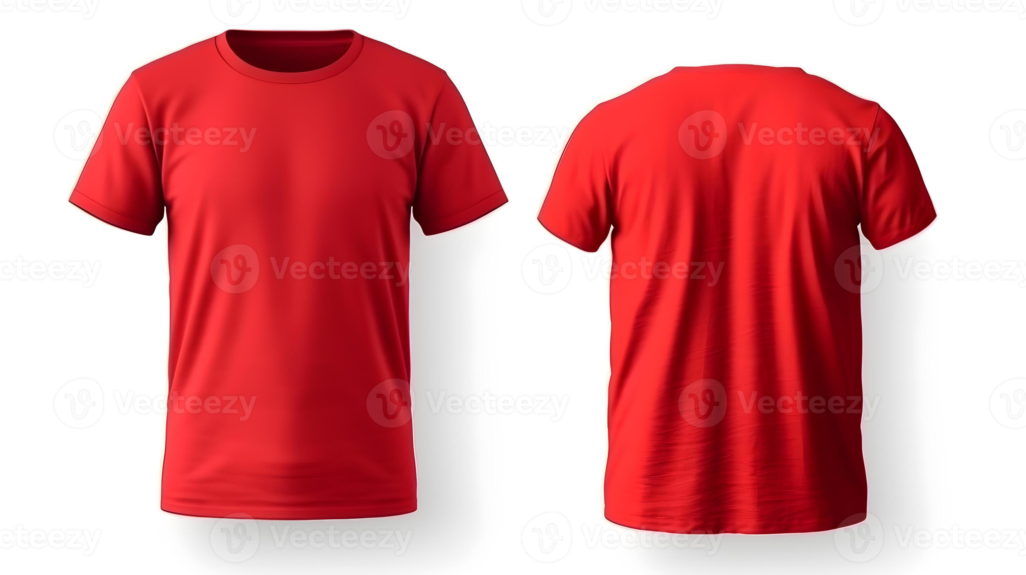 blank red t shirt mockup,close up red t-shirt on white background ...