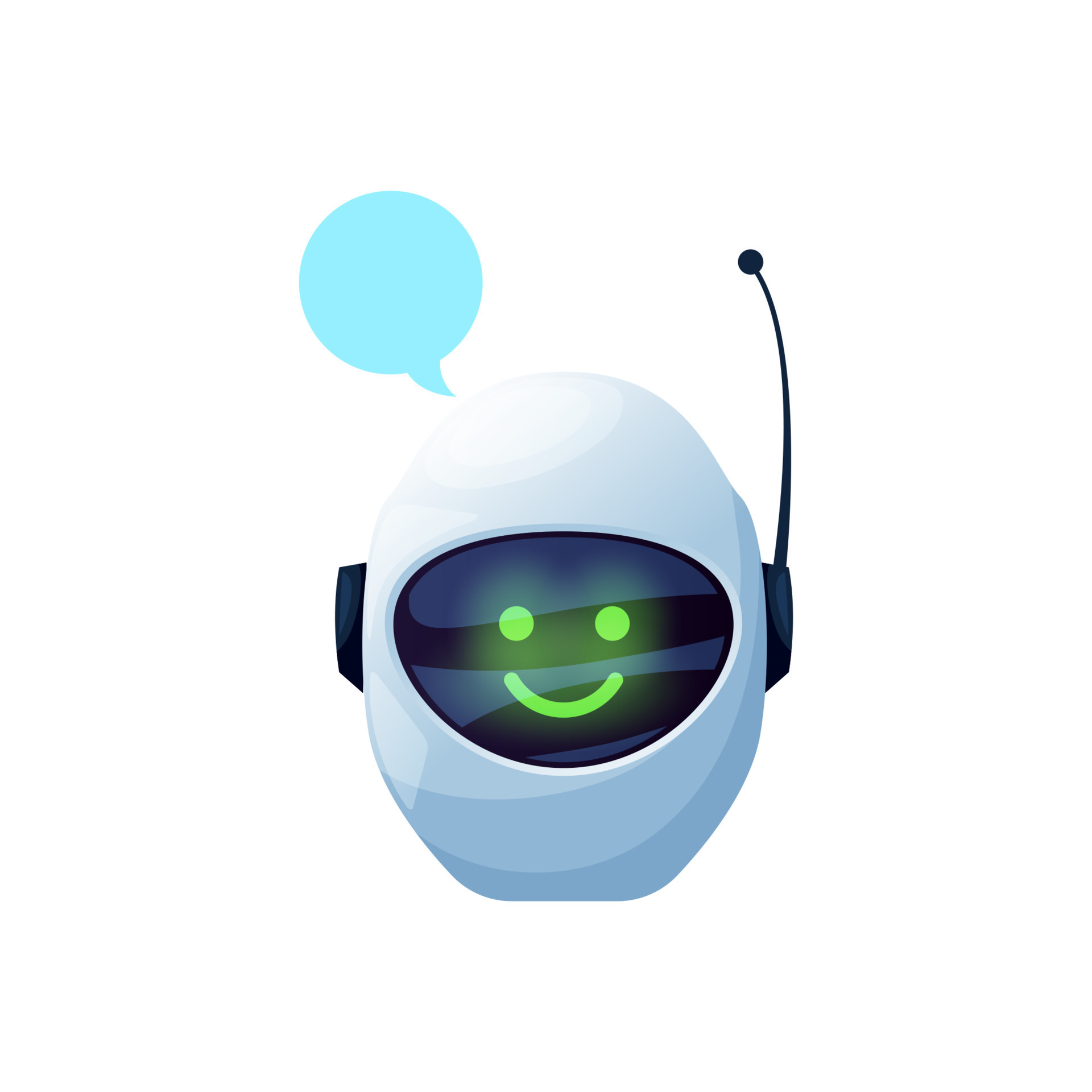Chatbot Virtual Ai Service Support Robot Chat Bot 23503322 Vector Art