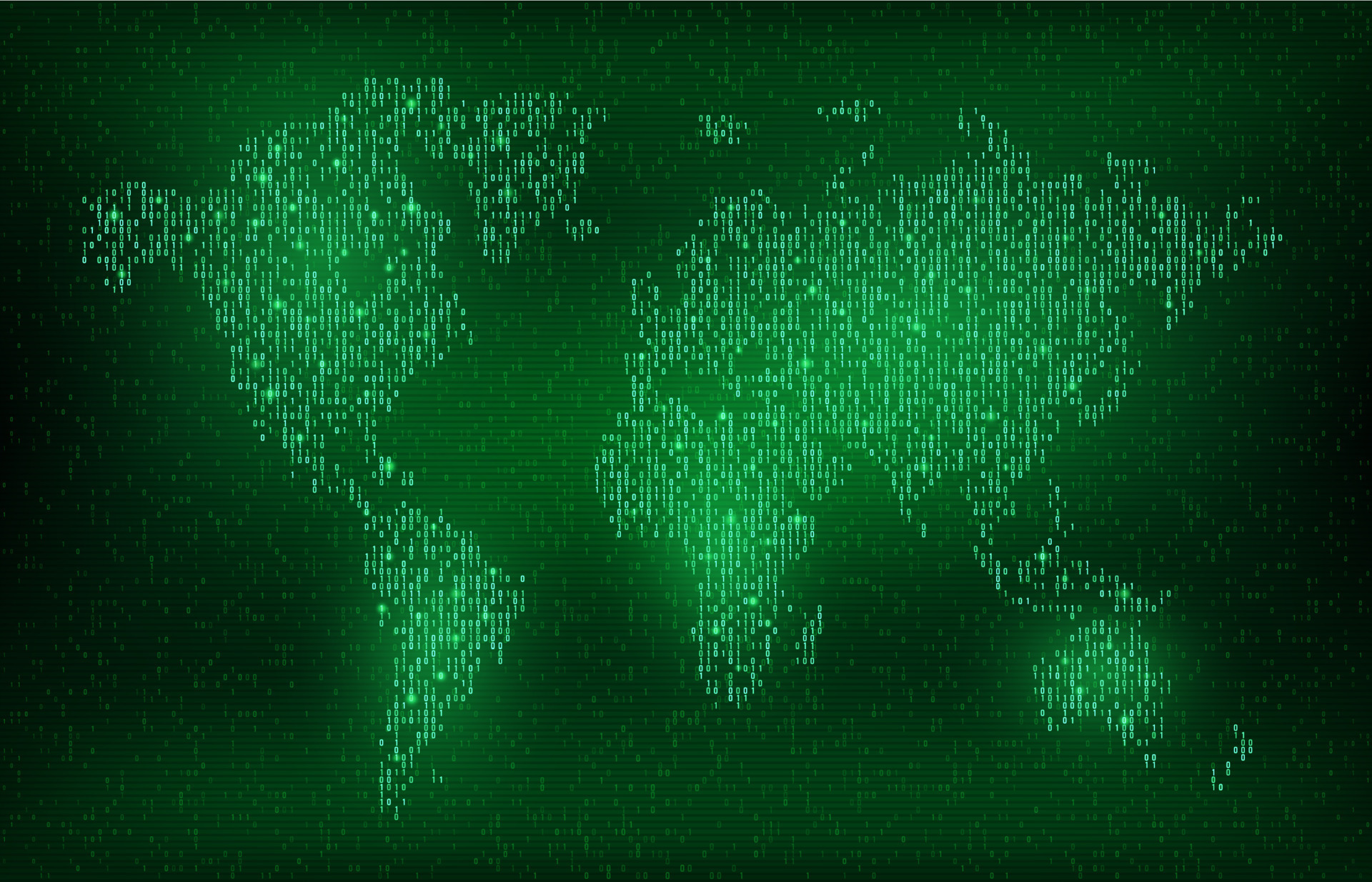 Digital Binary Code World Map Future Technology 23504203 Vector Art At Vecteezy
