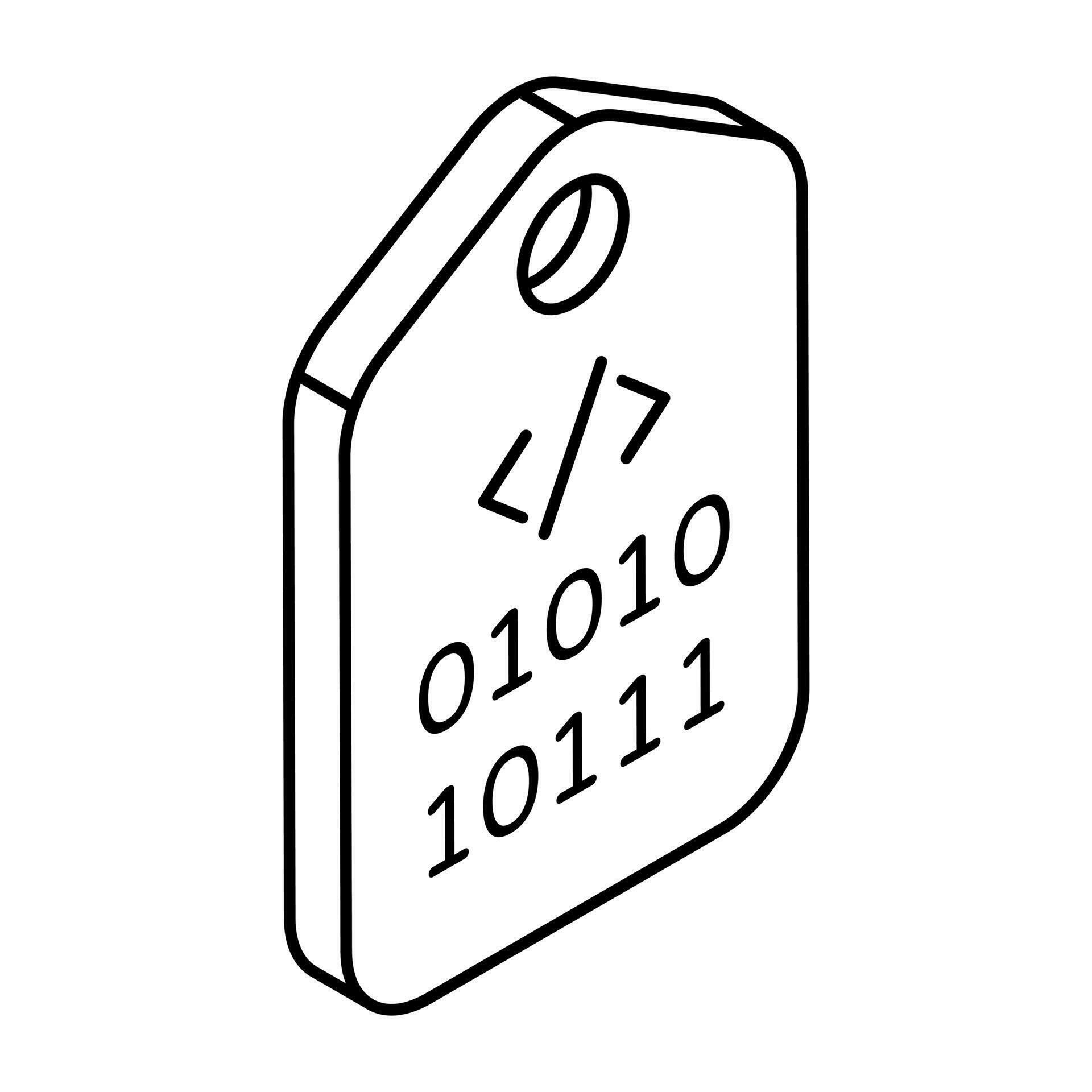 Trendy design icon of binary code tag 23506172 Vector Art at Vecteezy