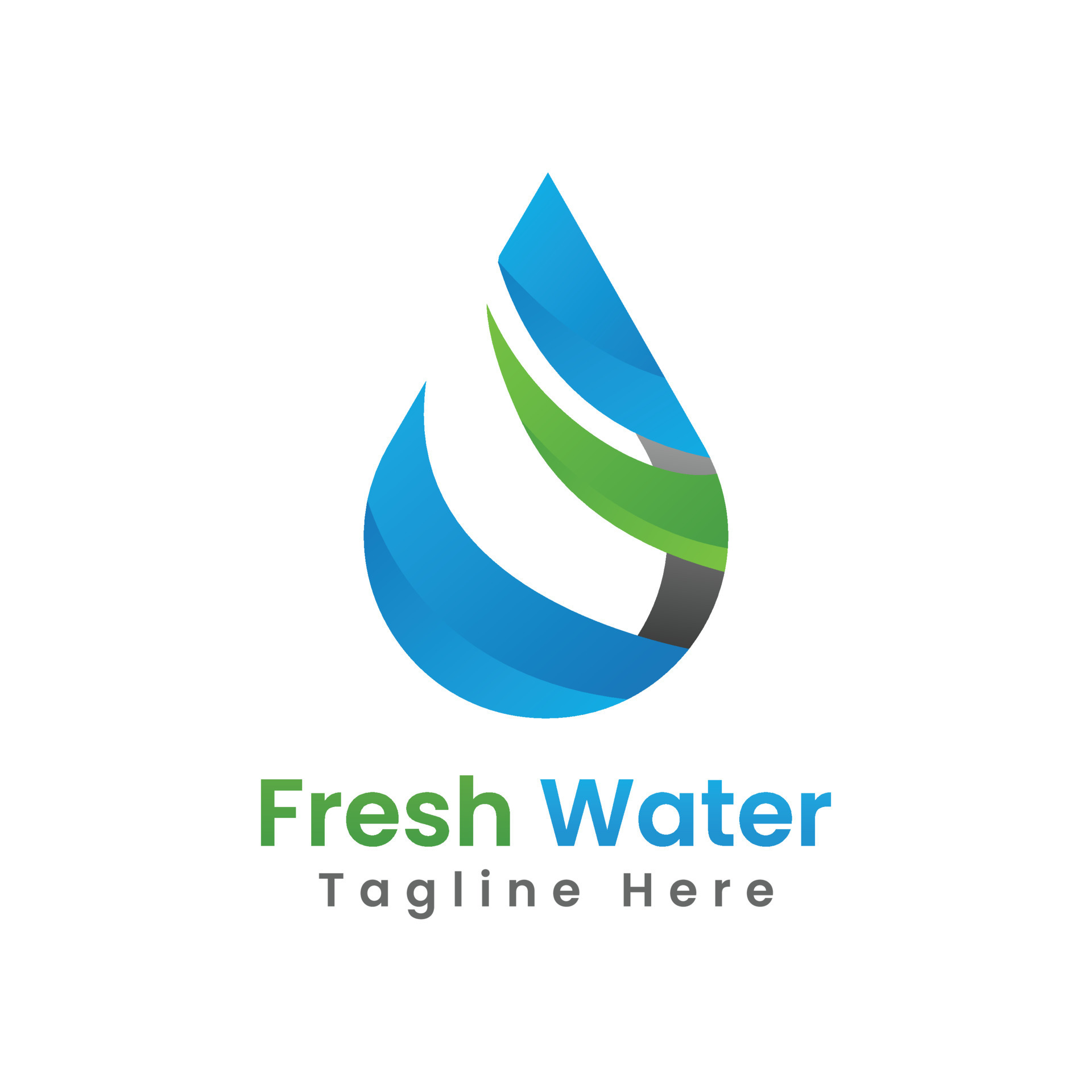 Fresh water brand logo vector template design 23508744 Vector Art at Vecteezy