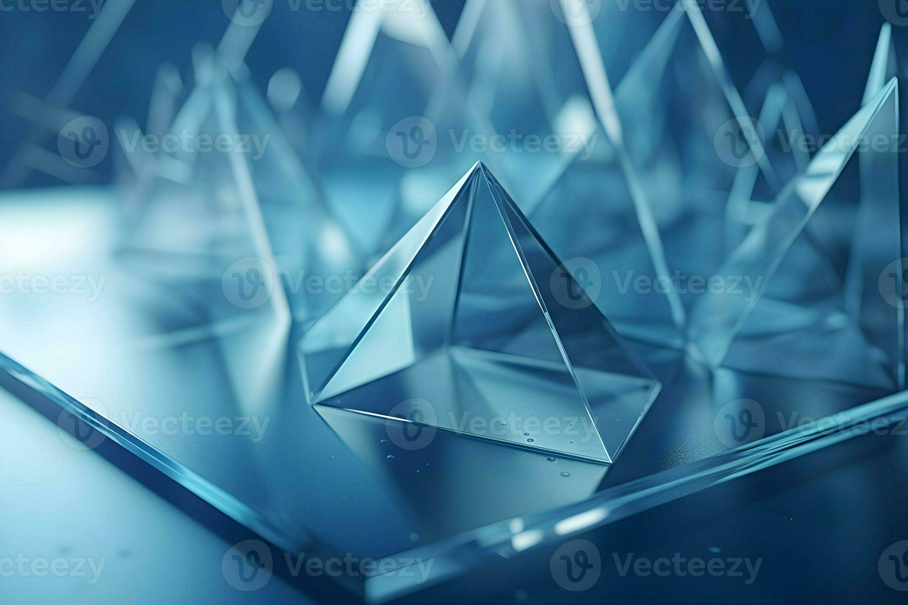 3D Render of blue Abstract Ethereal Glass Shards Background 23514043 Stock Photo at Vecteezy