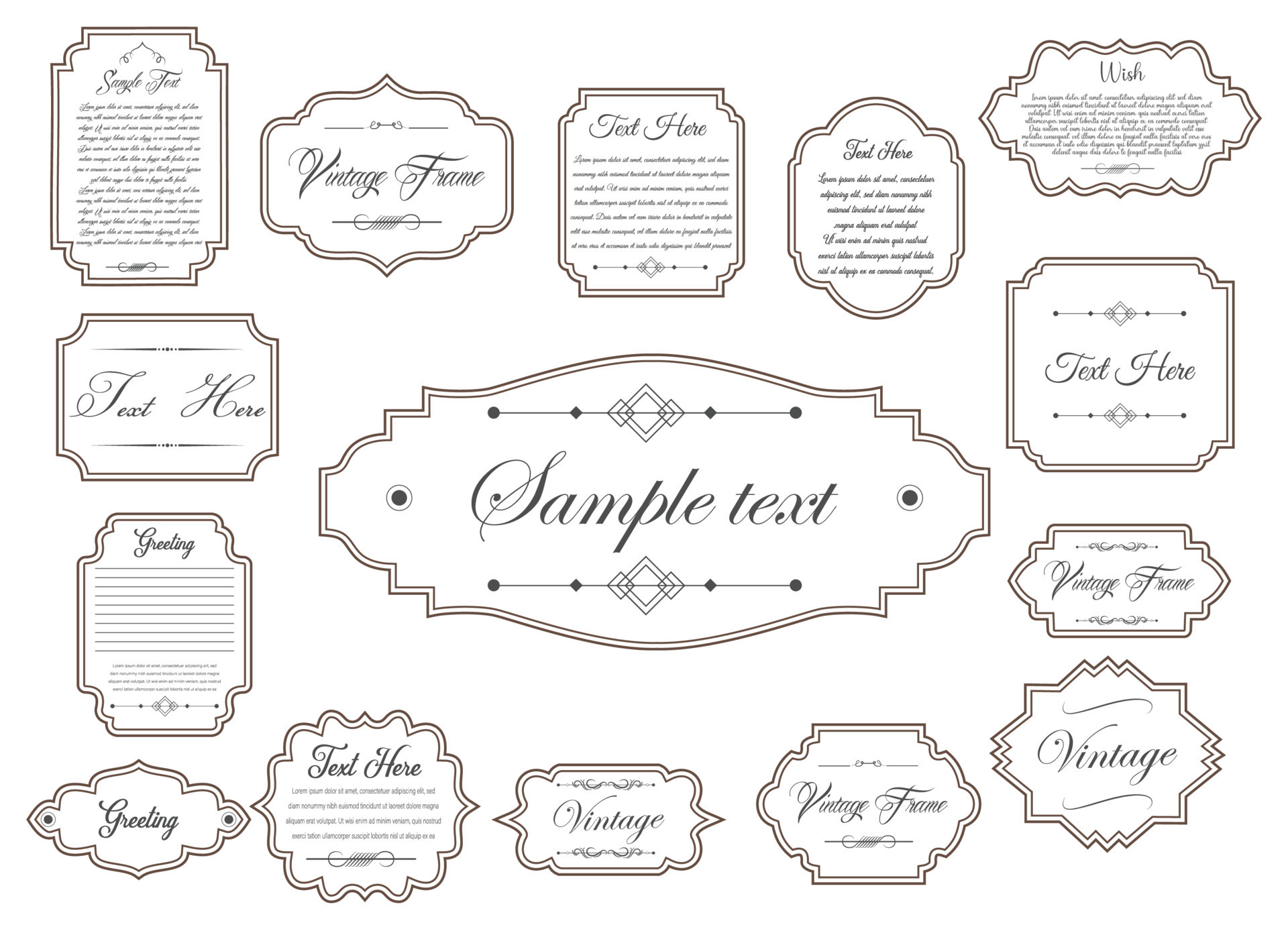 Double Line Borders And Frames