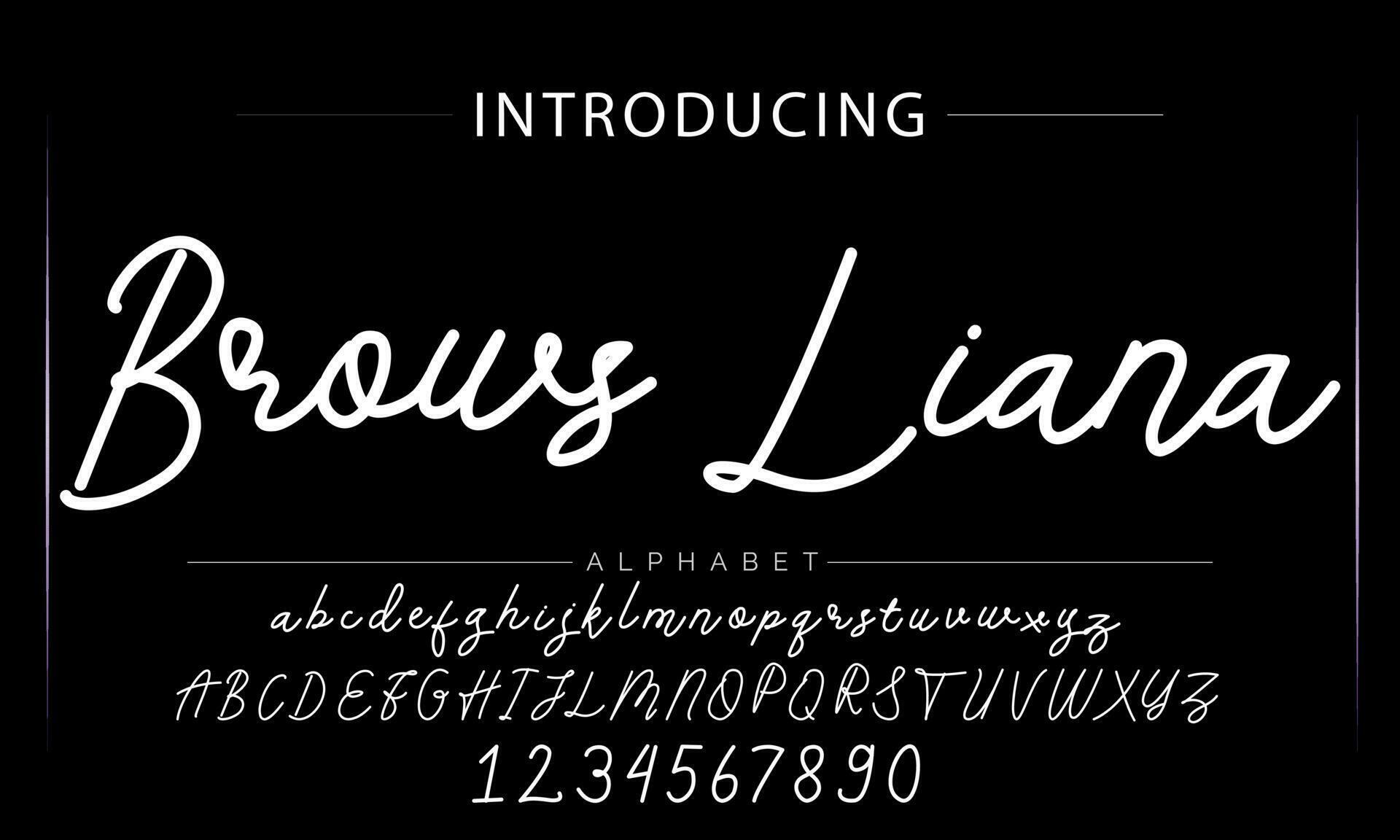 Hand drawn calligraphic vector monoline font. Distress signature letters. Modern script ...