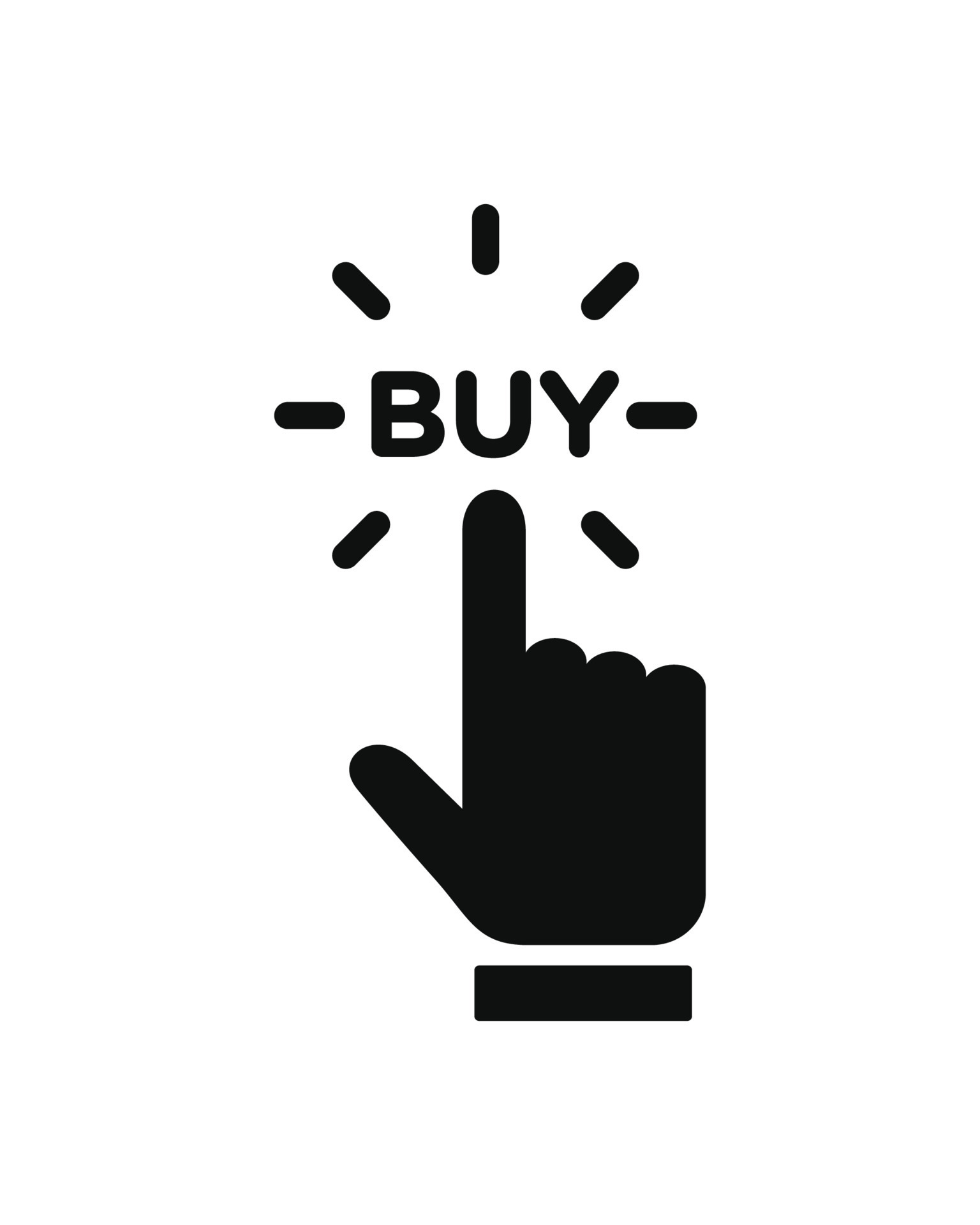 Click buy icon isolated on white background 23515289 Vector Art at Vecteezy