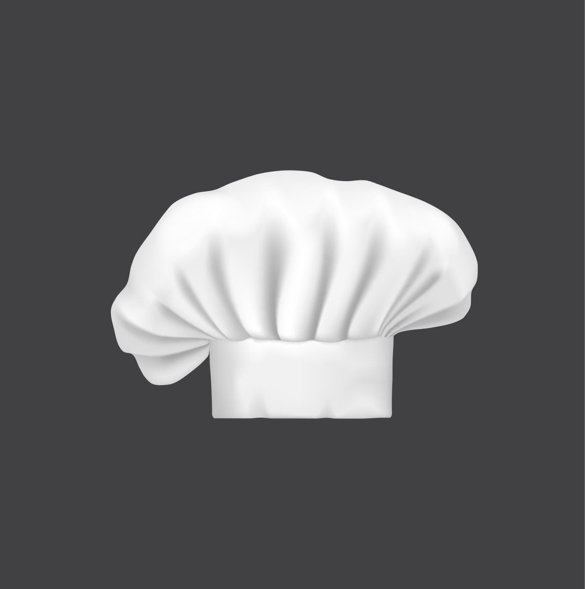 Realistic chef hat, cook cap and baker white toque 23518218 Vector Art ...