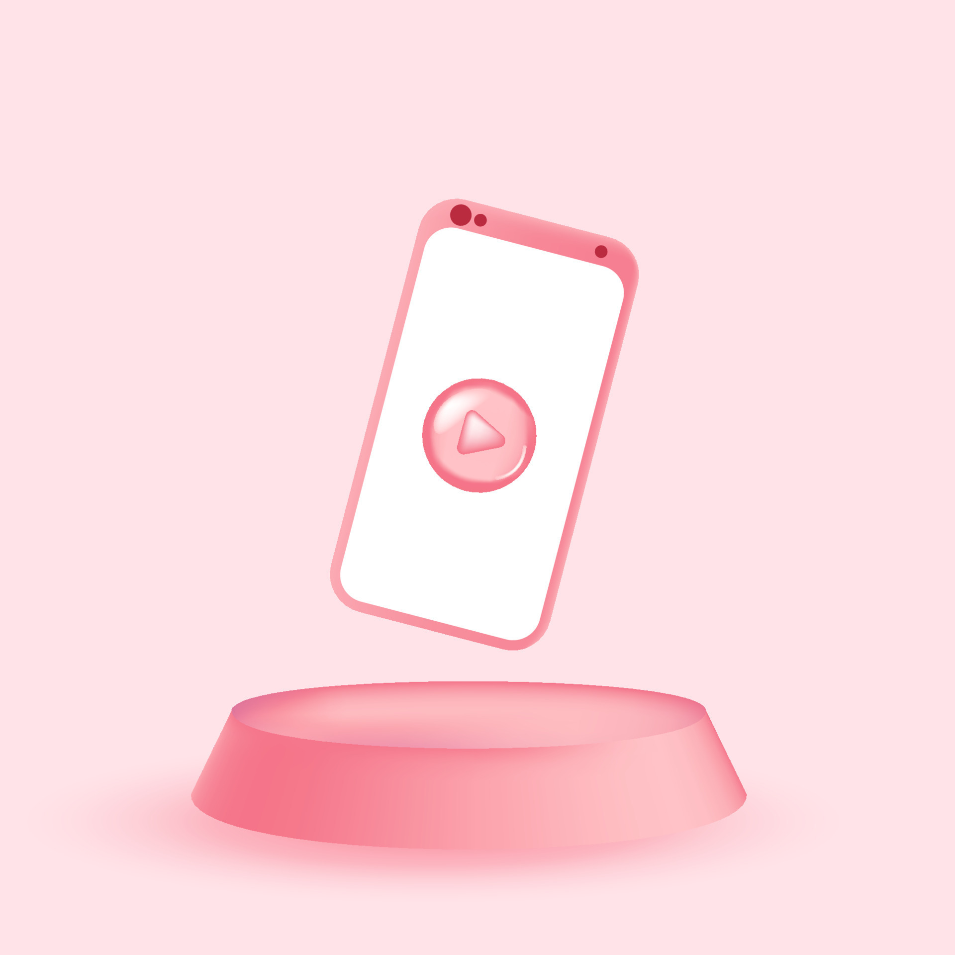 3d Minimal Speech Bubble Icon With Notification New Message On Mobile Phone Online Social